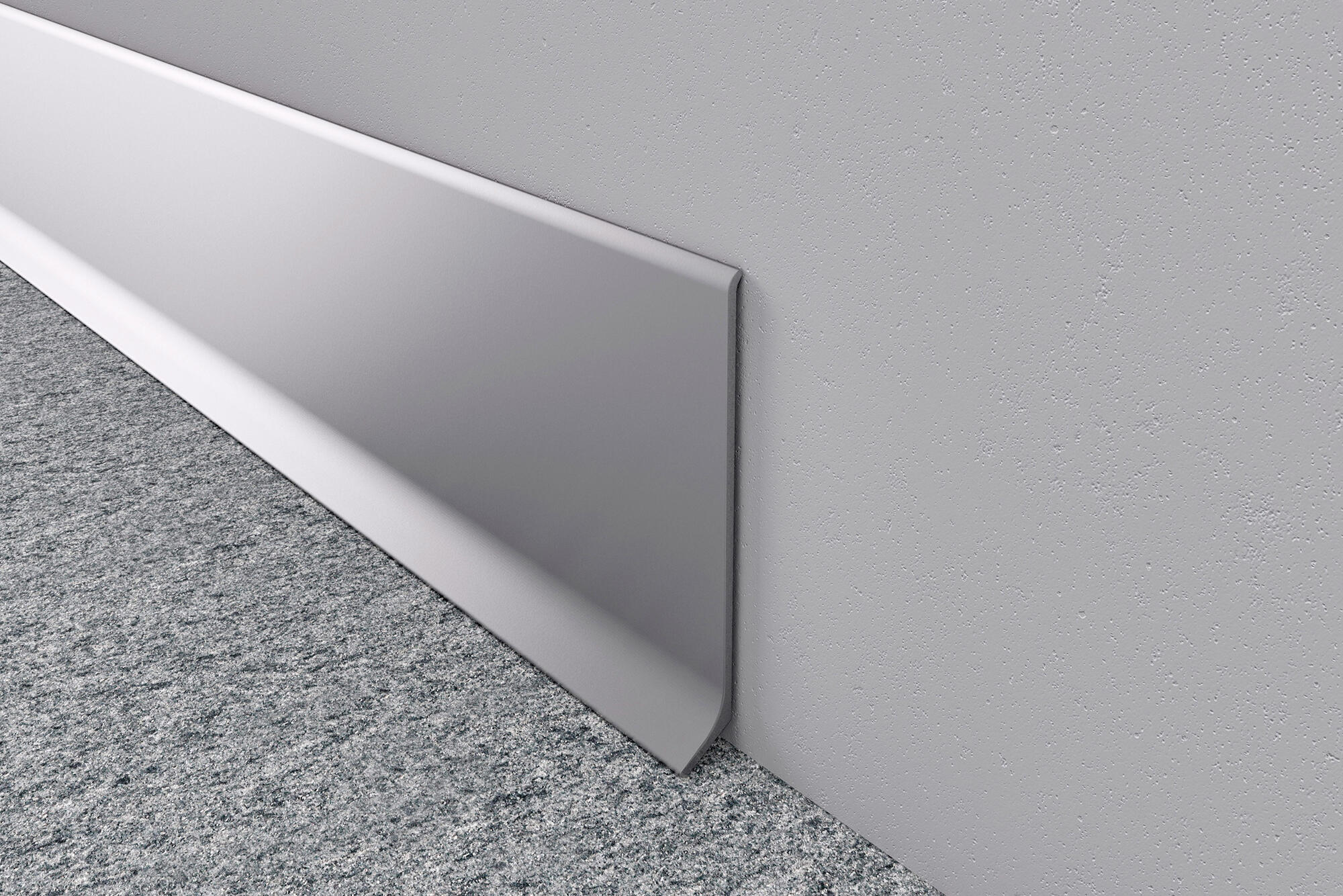 Rodapié EMAC Aluminio 8x250 cm PLATA | Leroy Merlin