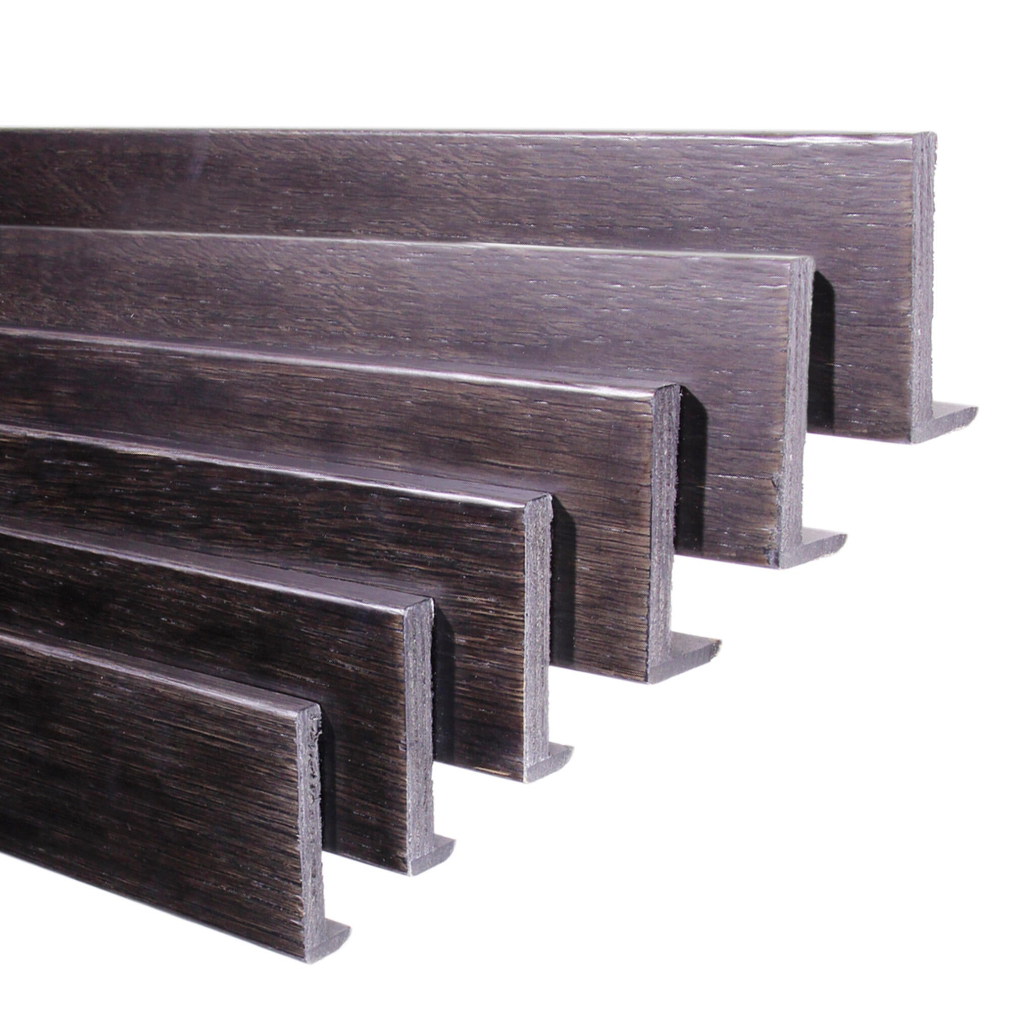 Kit de 6 tapetas en L MDF cocoa 80 x 12/10 mm | Leroy Merlin