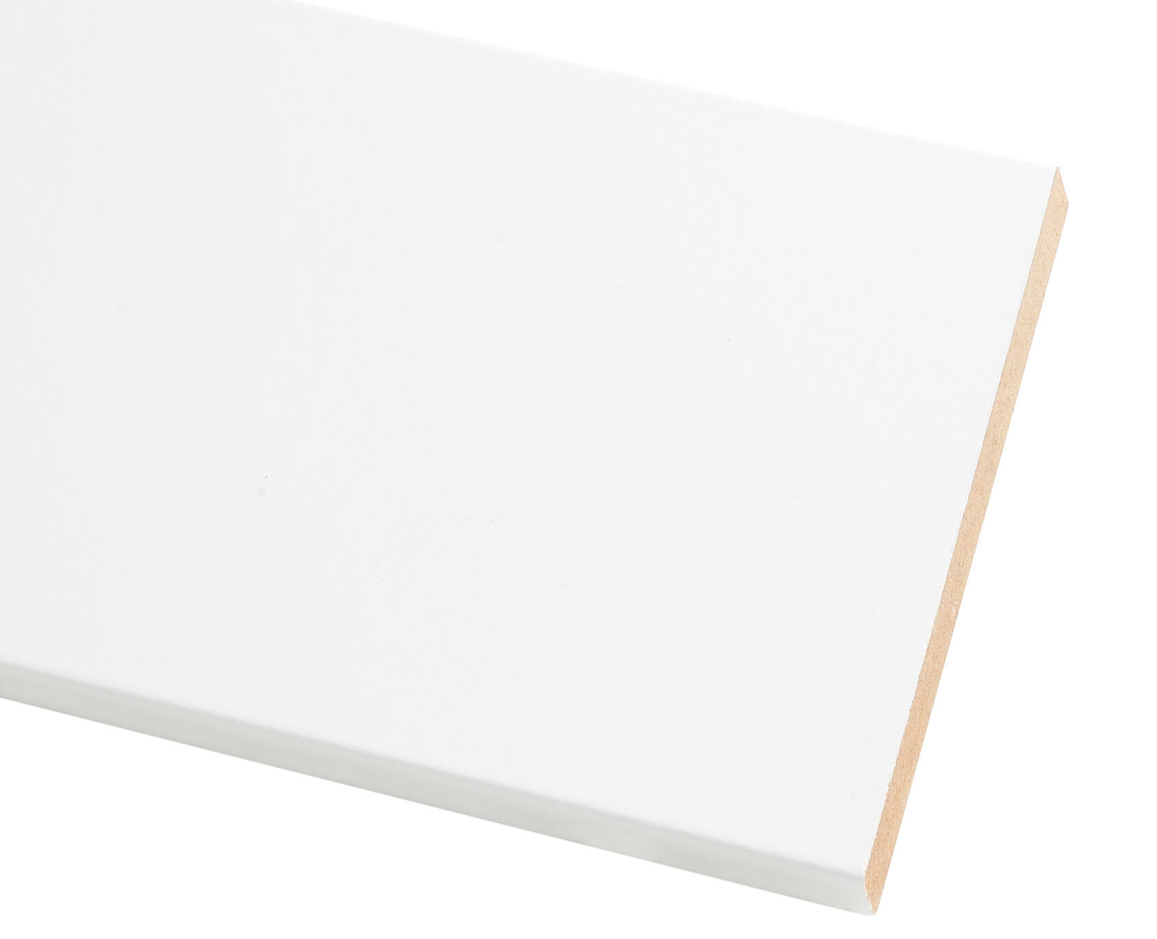 Tapeta lisa de madera blanco lacado 12 x 220 x 1 cm | Leroy Merlin