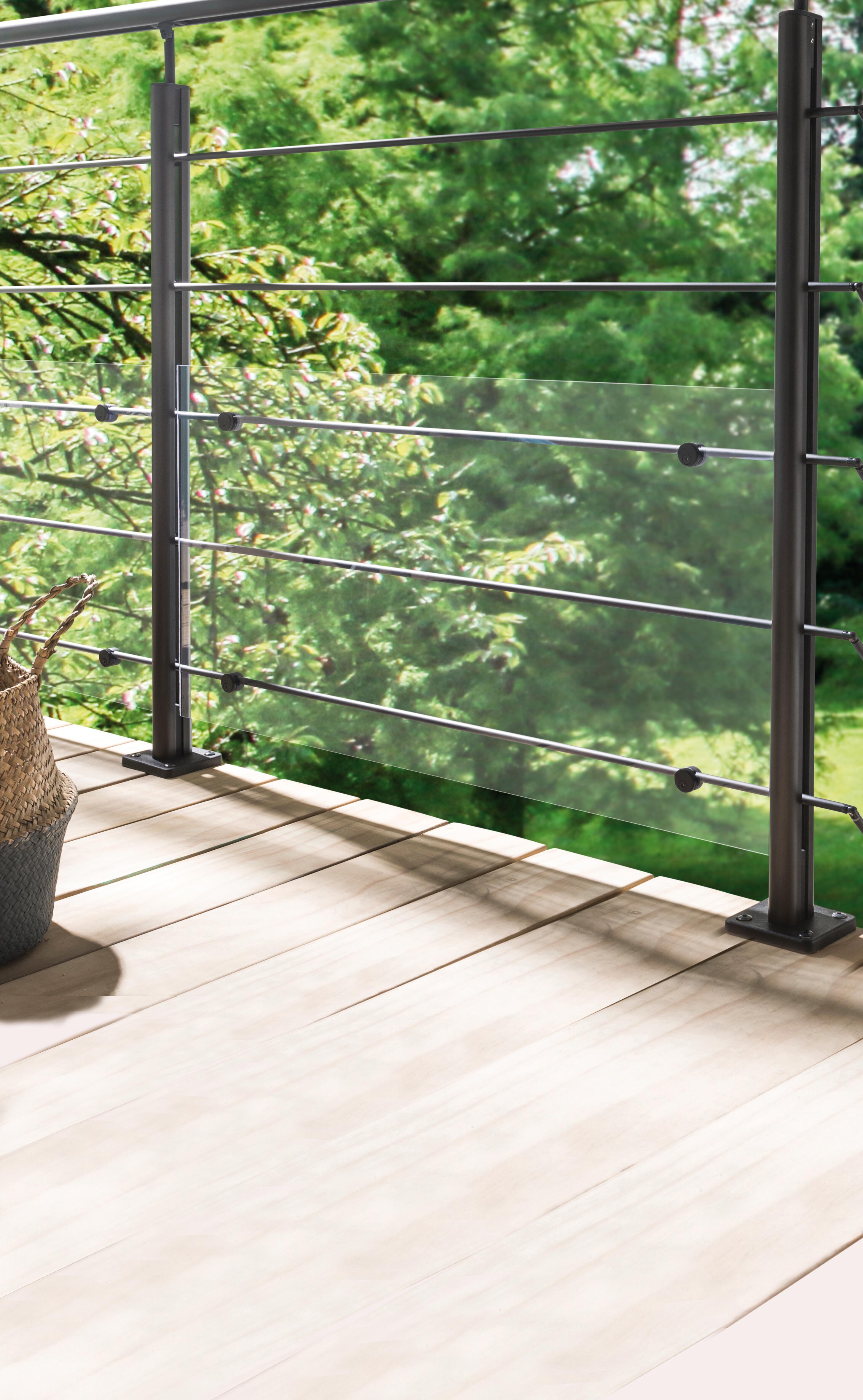 Panel de seguridad Artens negro opaco 4mm de grosor 47X94cm | Leroy Merlin