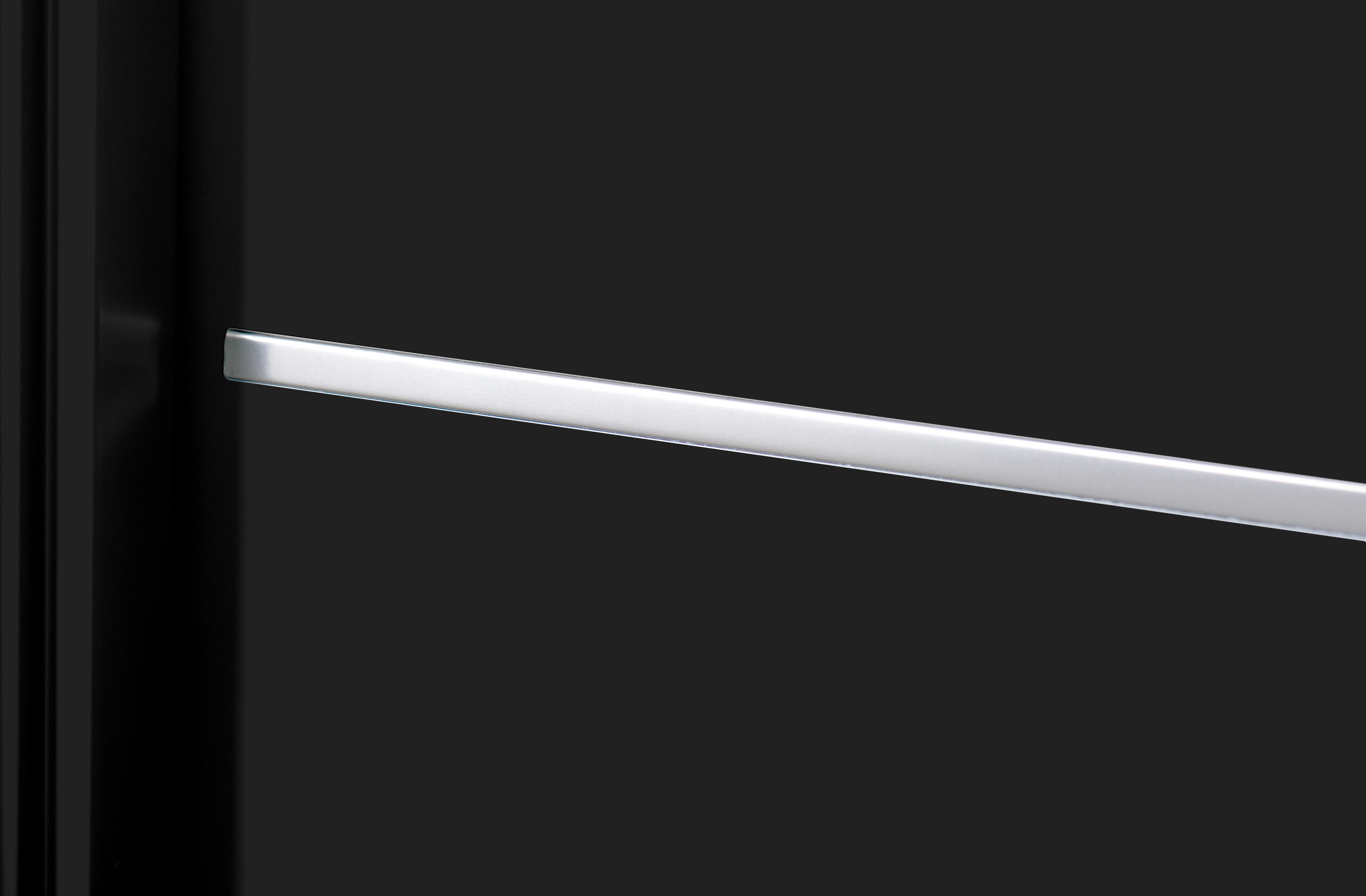 Puerta de entrada metálica insercciones aluminio izquierda negro de ...