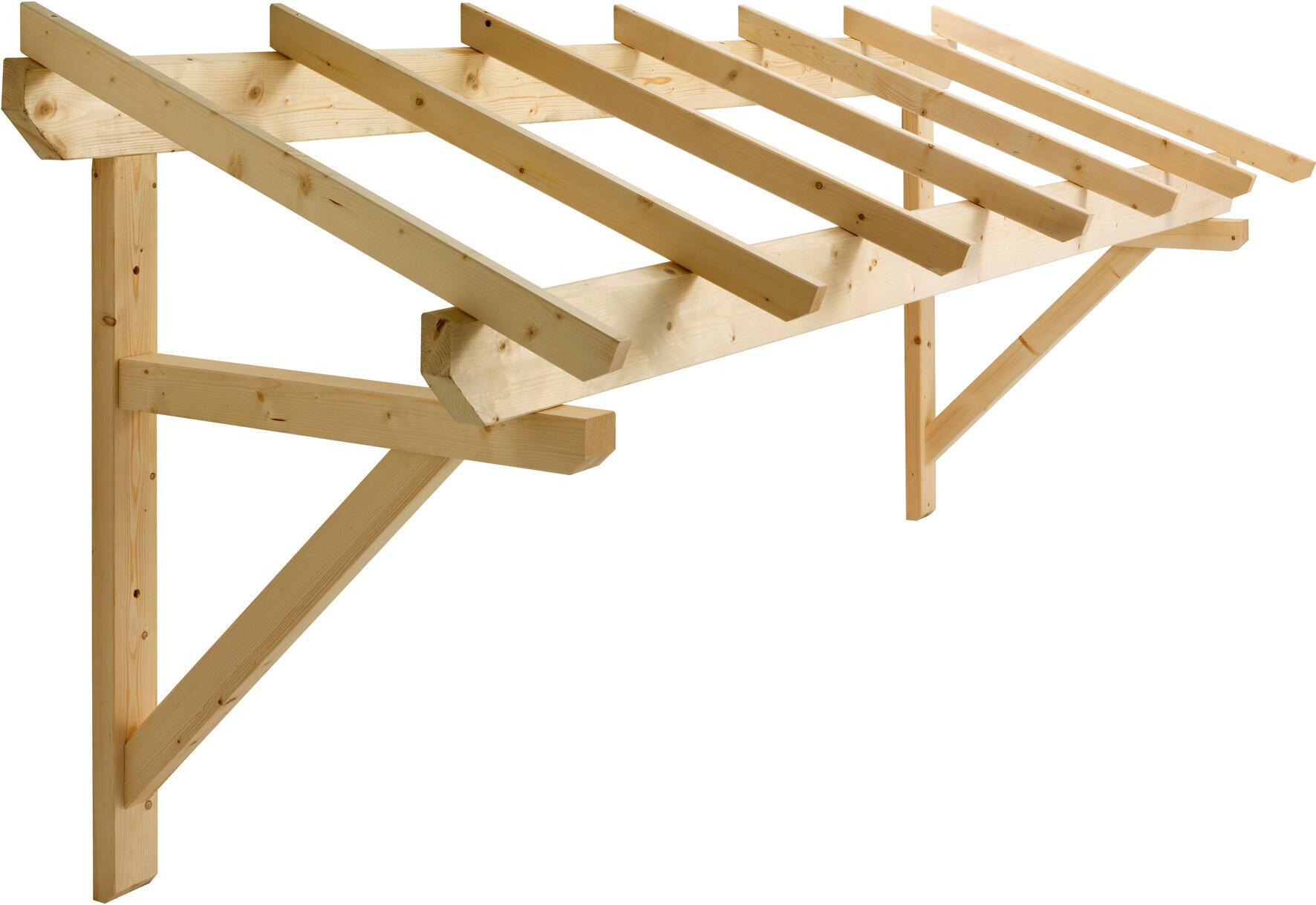 Marquesina de madera de abeto 120x310 cm | Leroy Merlin