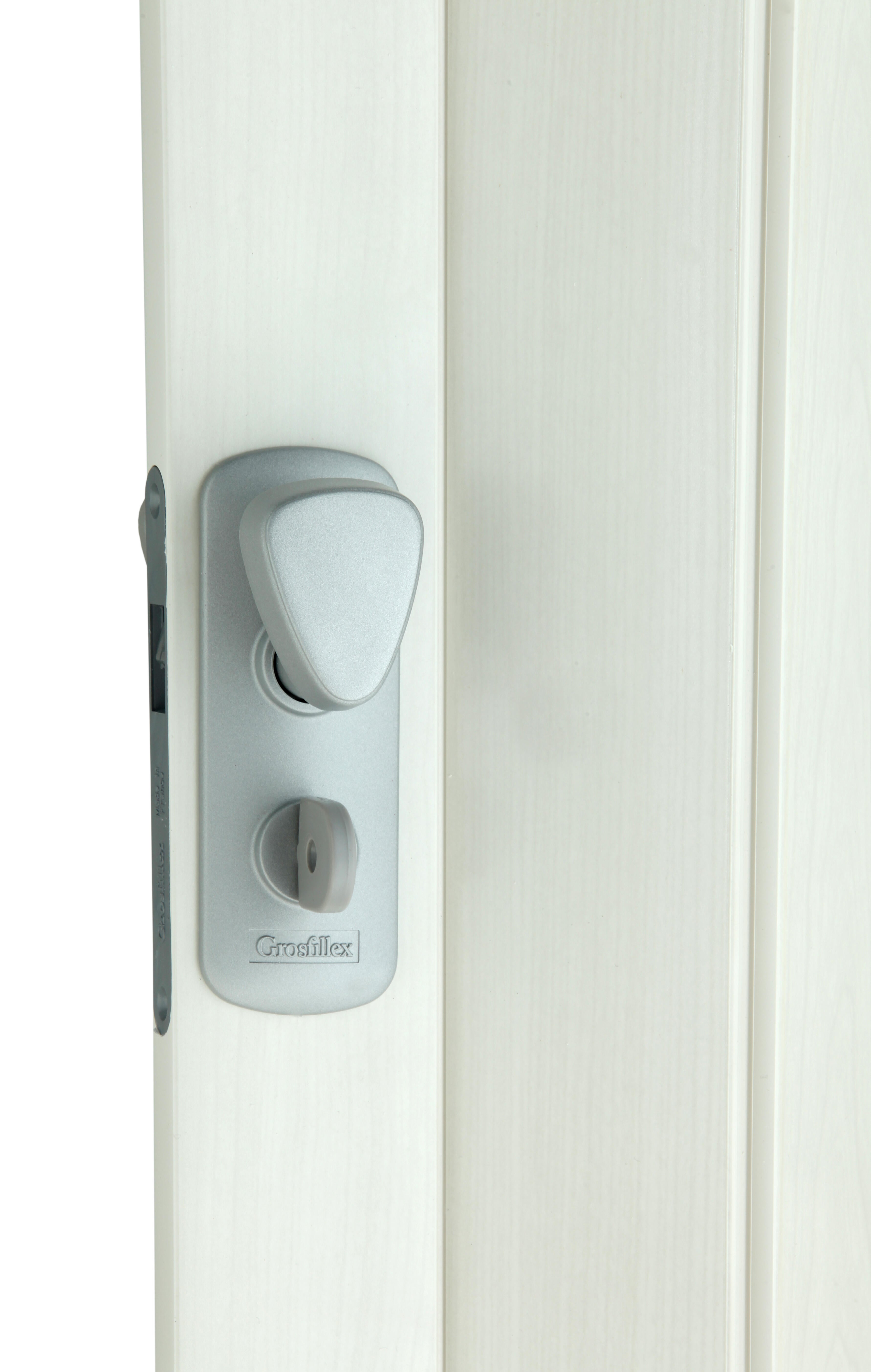 Puerta plegable de pvc roble blanco de 84xcm | Leroy Merlin