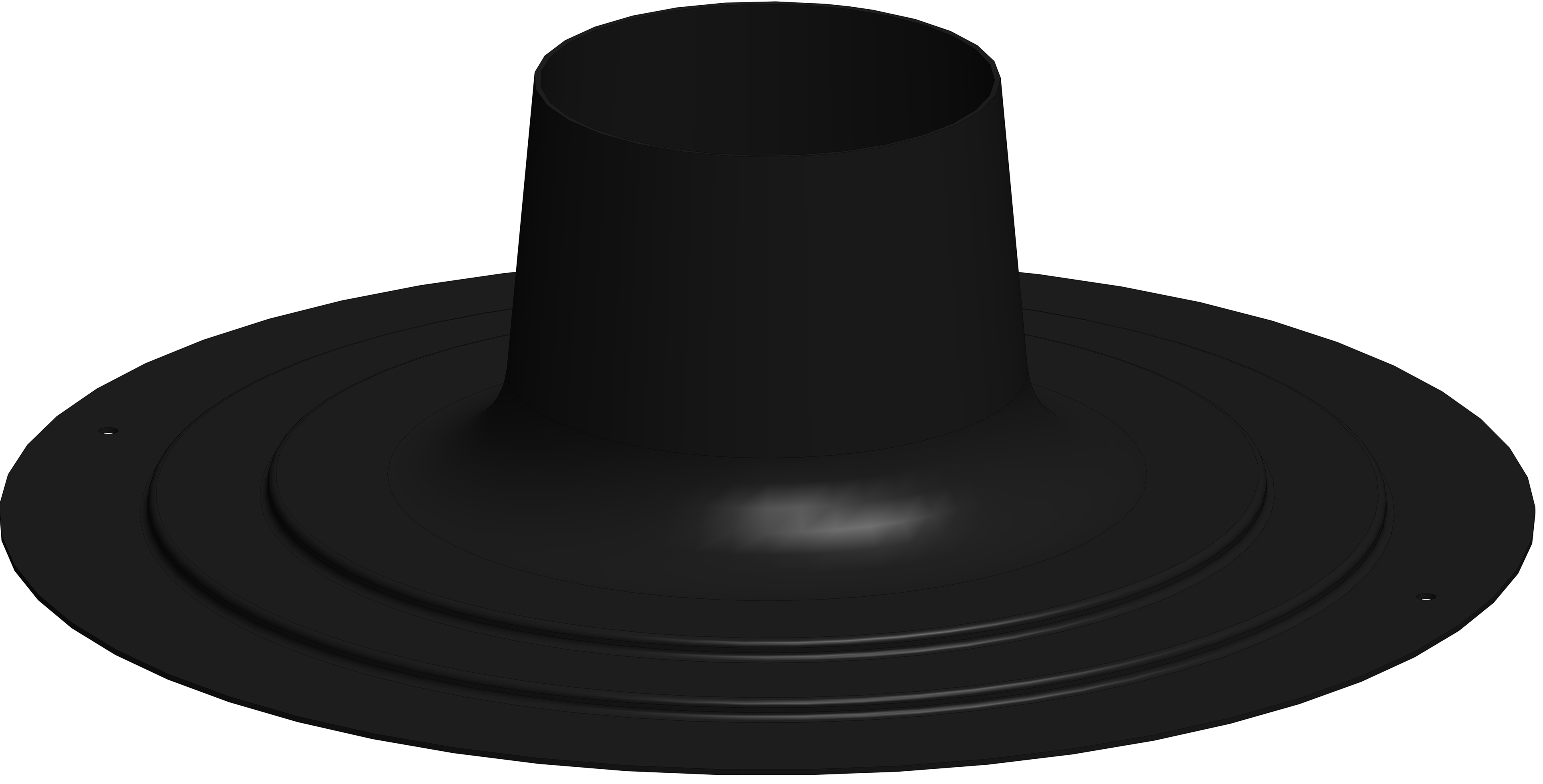 Salida tech plana negra PPH concentric ø80 | Leroy Merlin