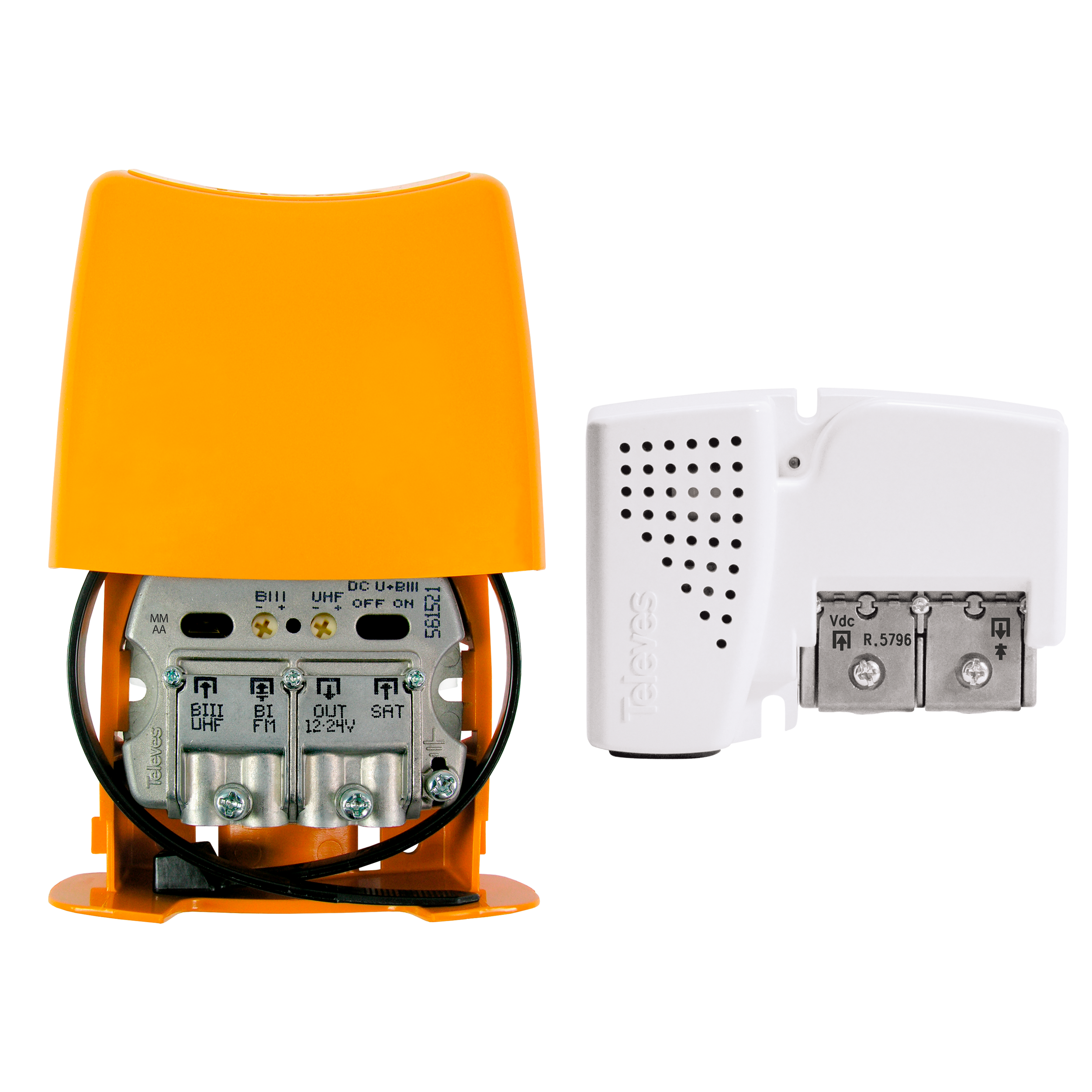 Amplificador mastil 3E/1S +alimentación 12v 5g | Leroy Merlin