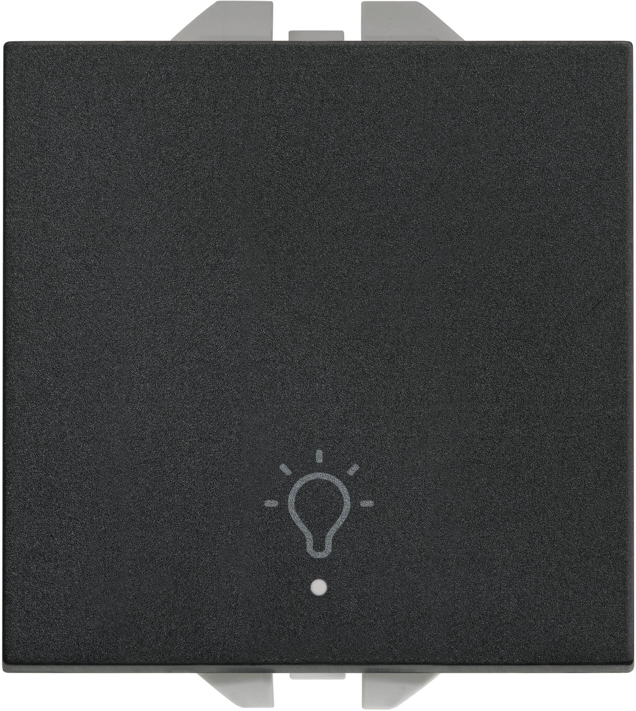 Pulsador con luz SIMON S270 negro mate | Leroy Merlin