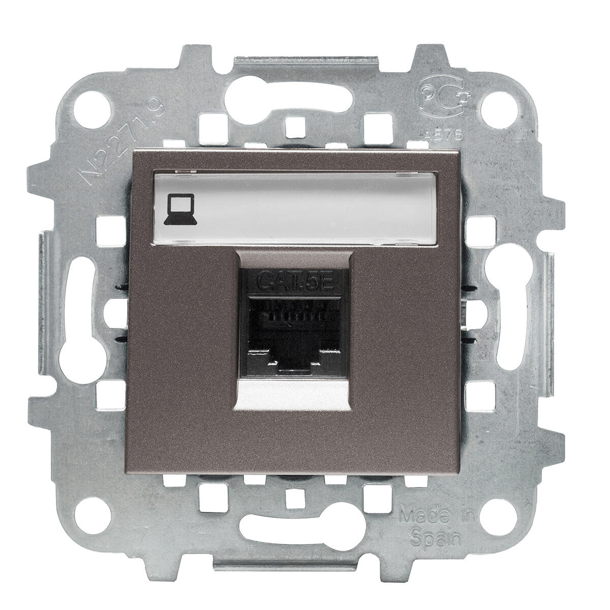 Toma de red NIESSEN Zenit antracita | Leroy Merlin