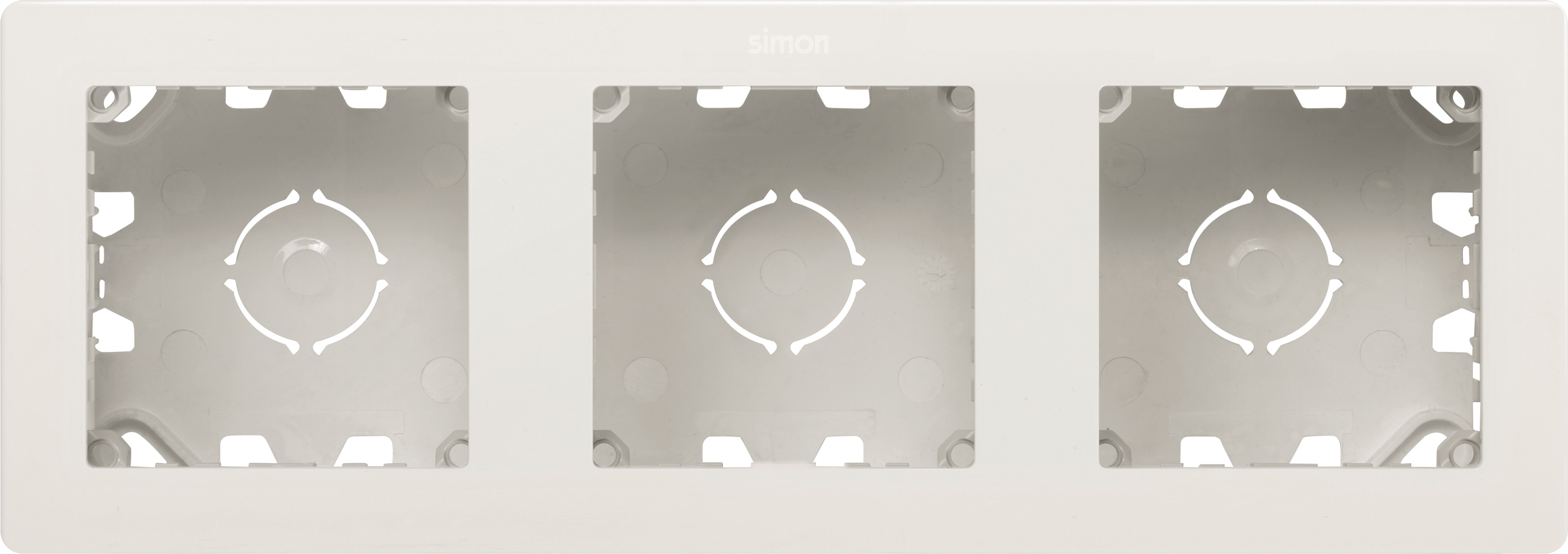 Caja superficie triple SIMON S270 blanco | Leroy Merlin