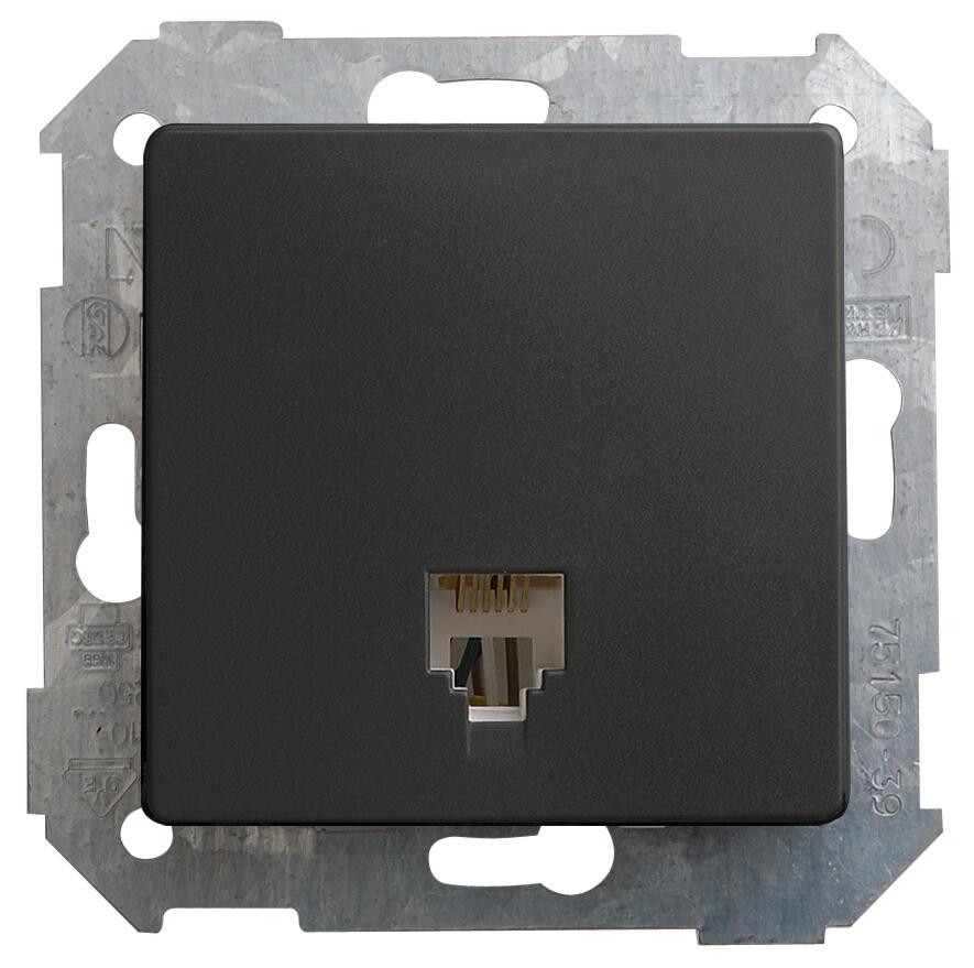 Toma de red SIMON 82 grafito | Leroy Merlin
