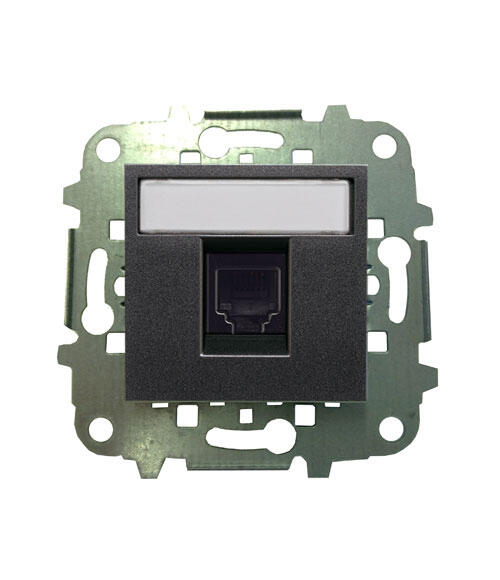 Toma de teléfono NIESSEN Zenit antracita | Leroy Merlin