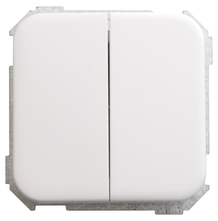 Interruptor doble SIMON 31 blanco | Leroy Merlin