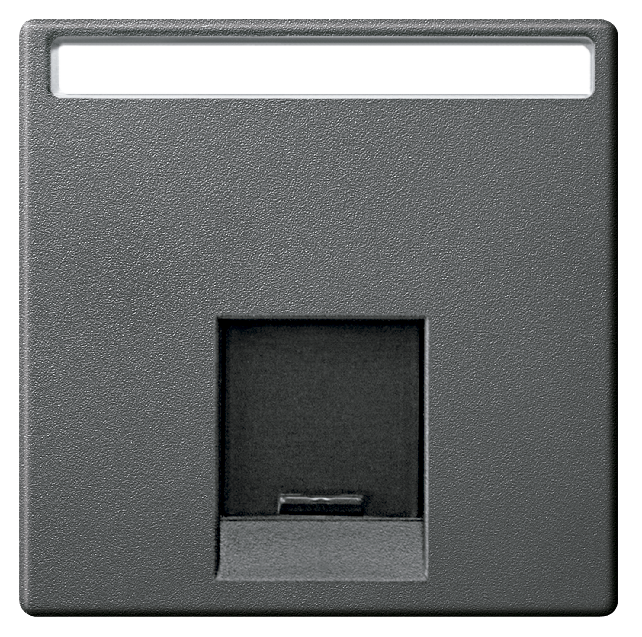 Tapa red RJ45 System M grafito | Leroy Merlin