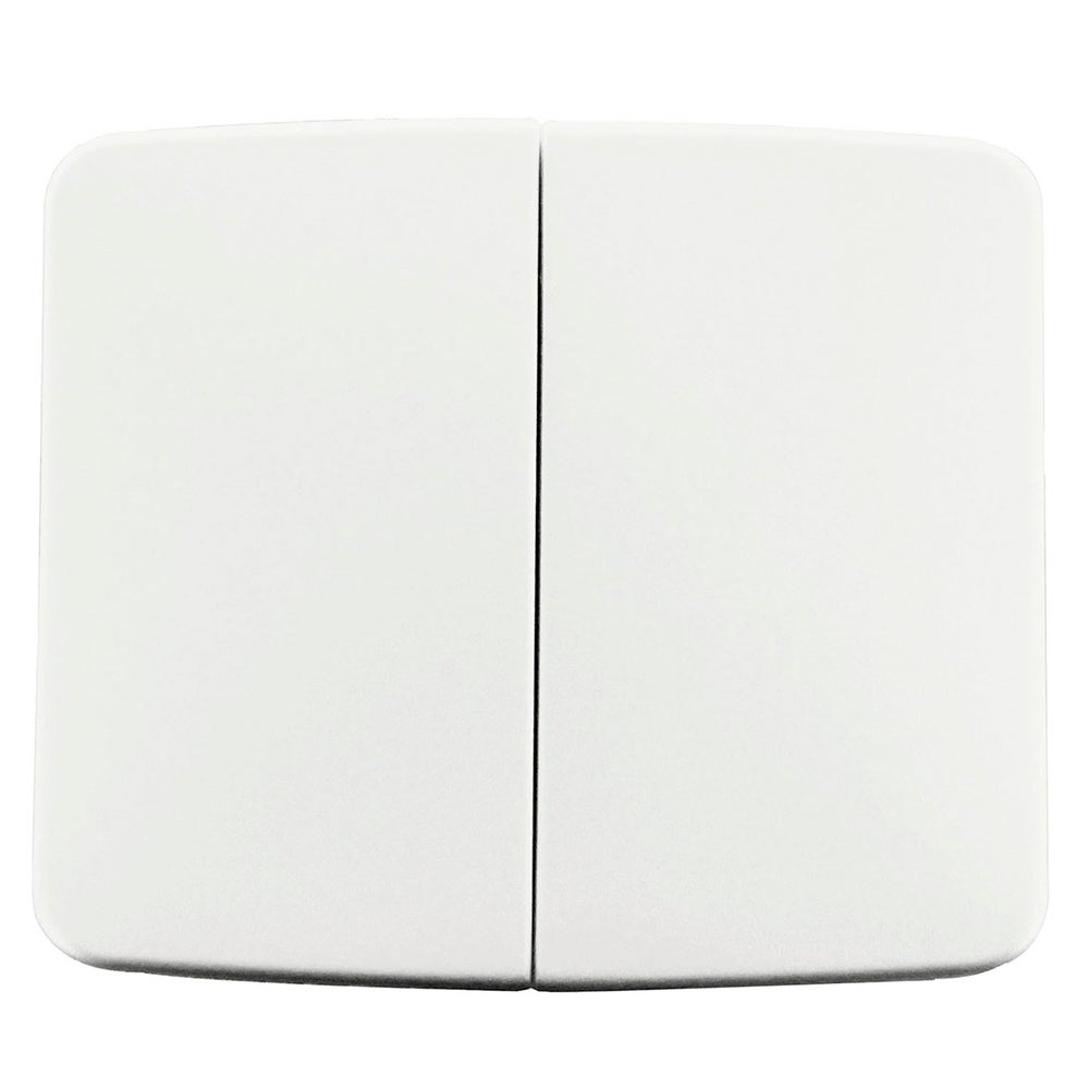 Tecla de Interruptor doble NIESSEN Arco blanco alpino | Leroy Merlin