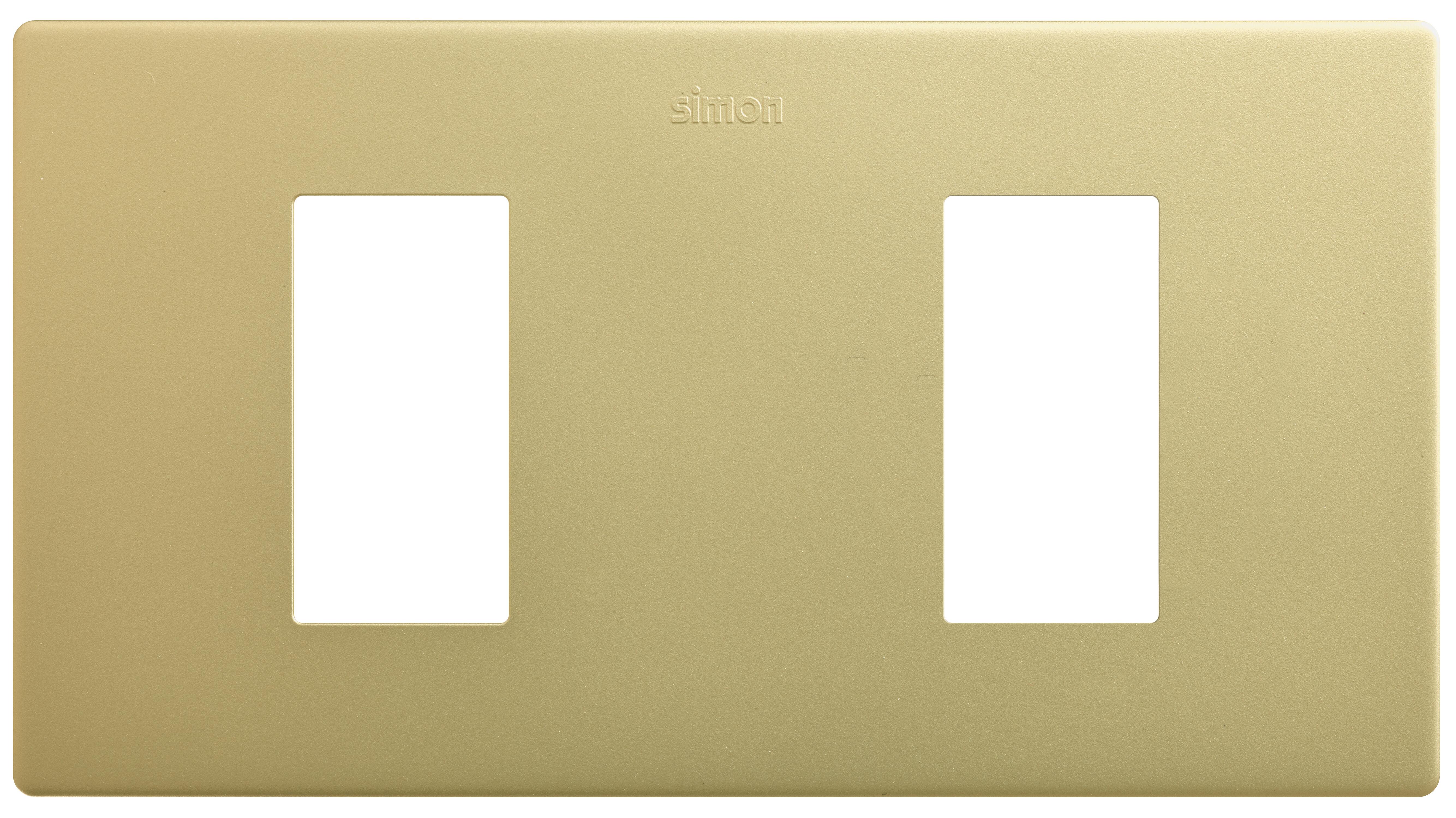 Marco doble combinable SIMON 270 color bronce | Leroy Merlin