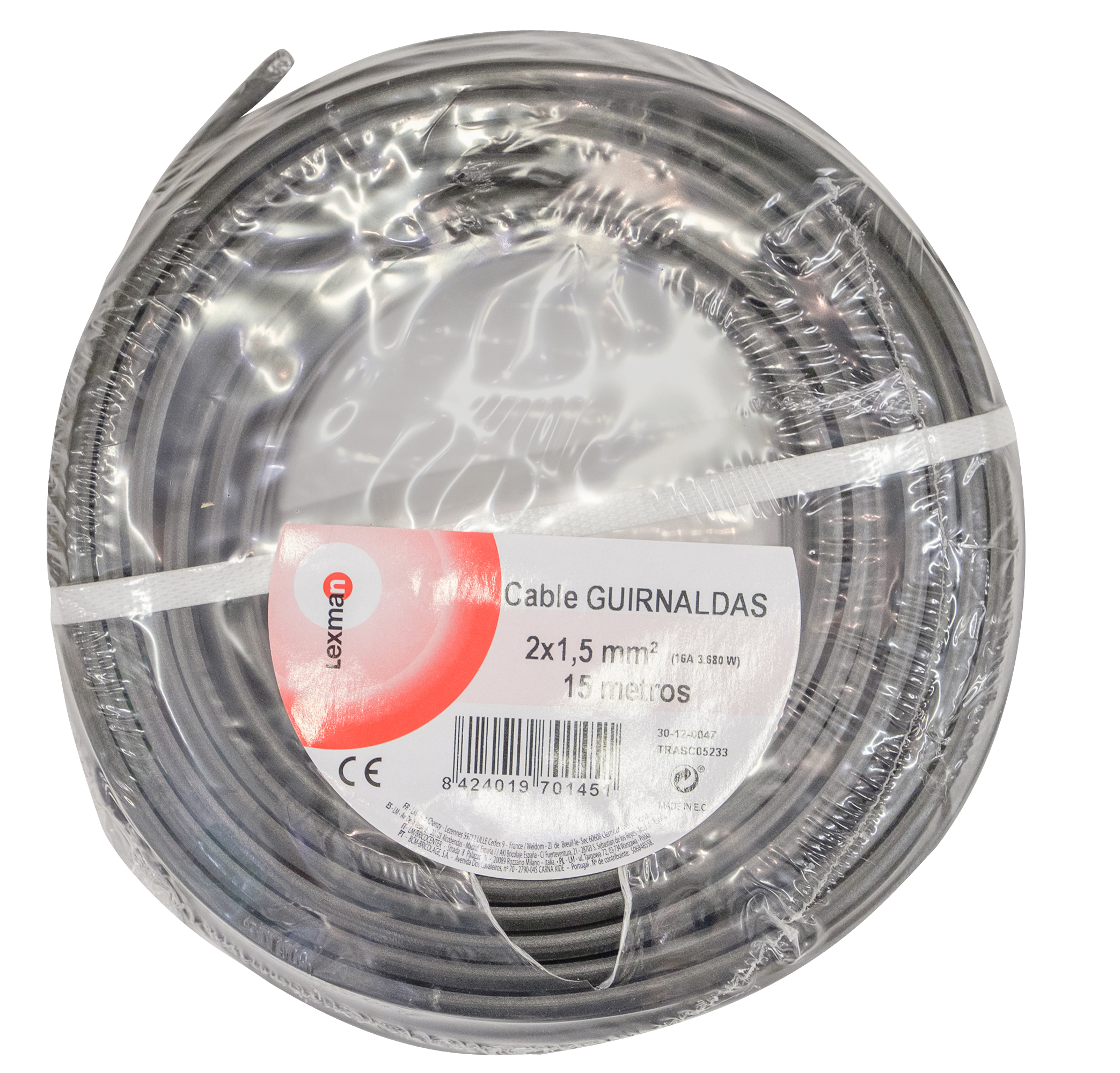 Manguera para guirnaldas LEXMAN 15 m 2x1,5 | Leroy Merlin