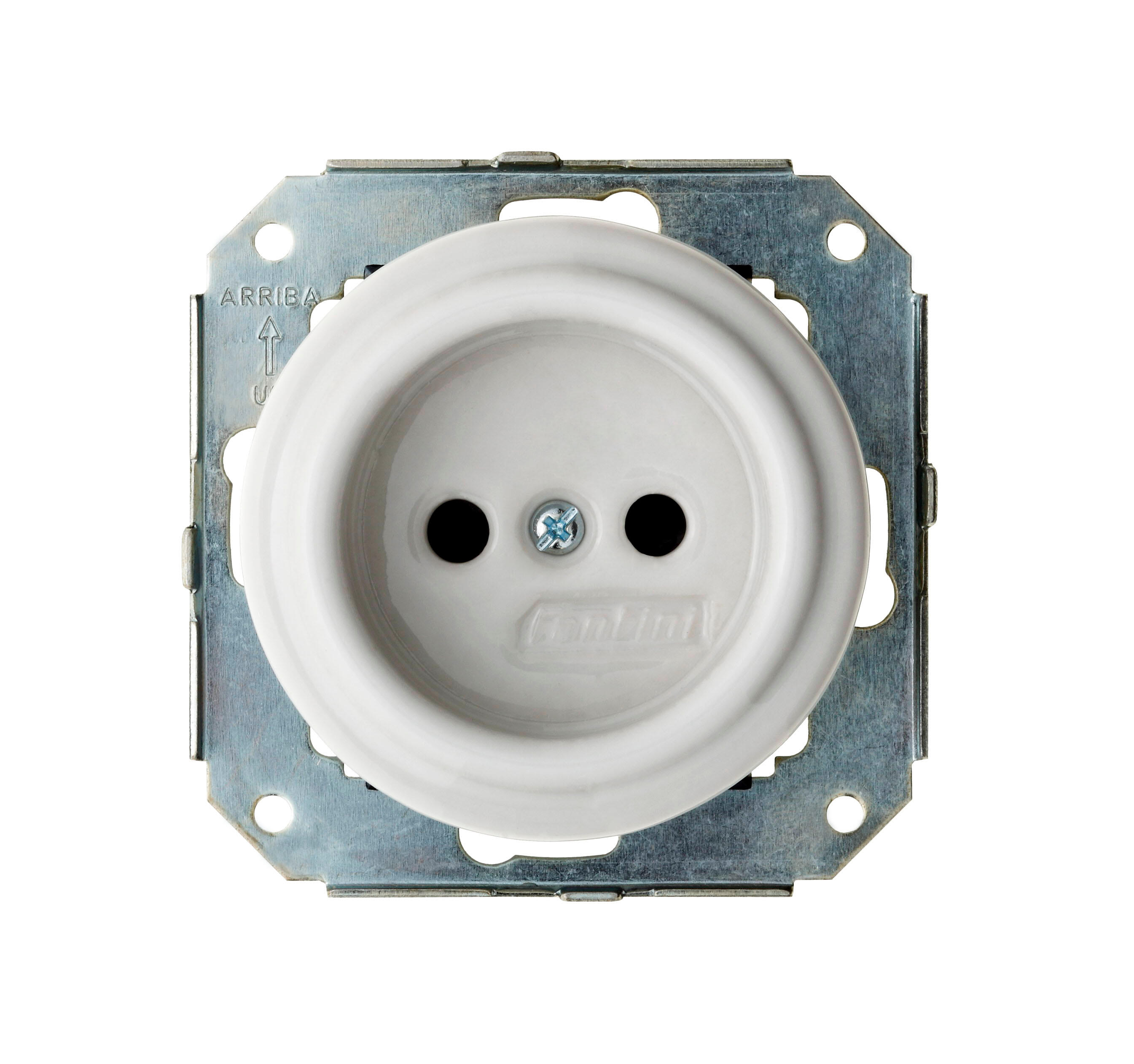 Enchufe FONTINI Garby Colonial blanca de 10A 250V | Leroy Merlin