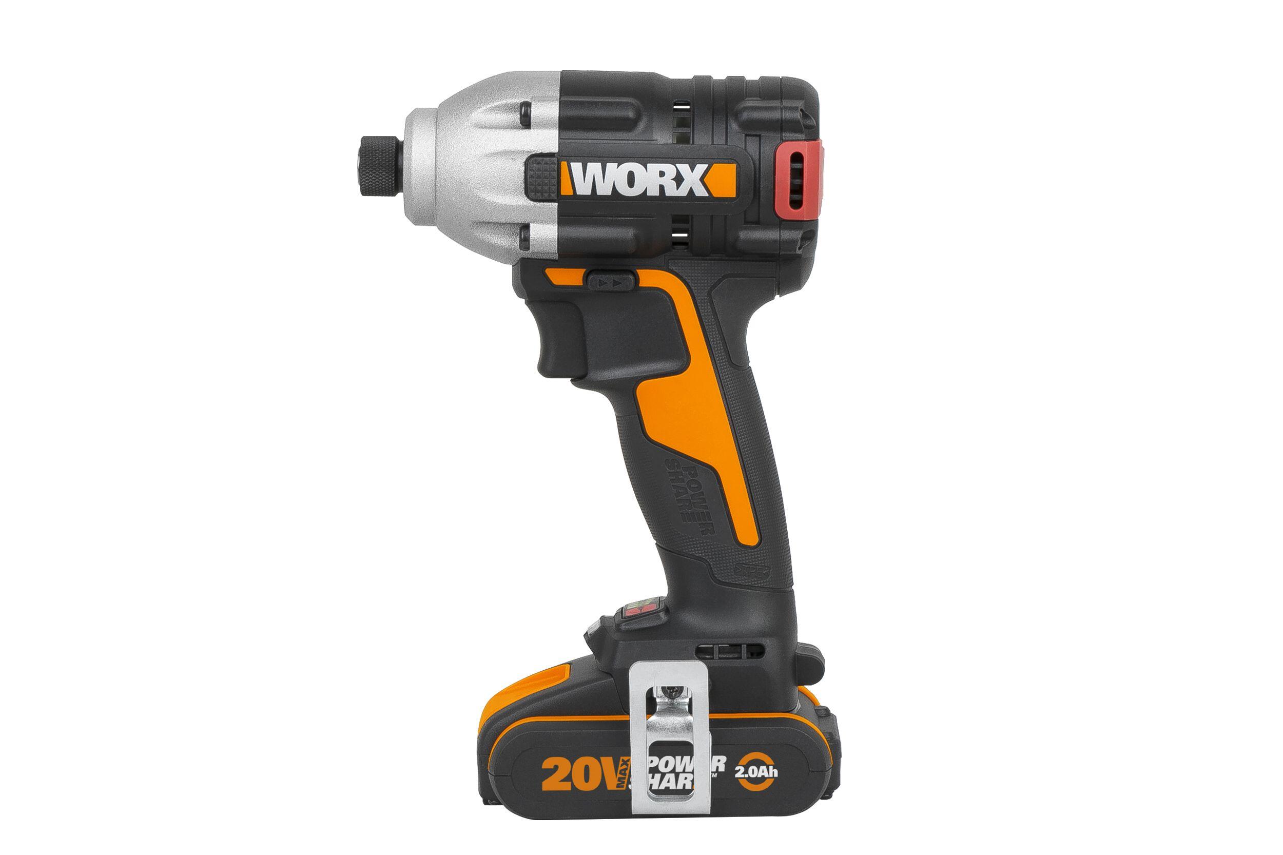 Atornillador de Impacto Brushless WORX WX261 220Nm 20V con 2 baterías ...
