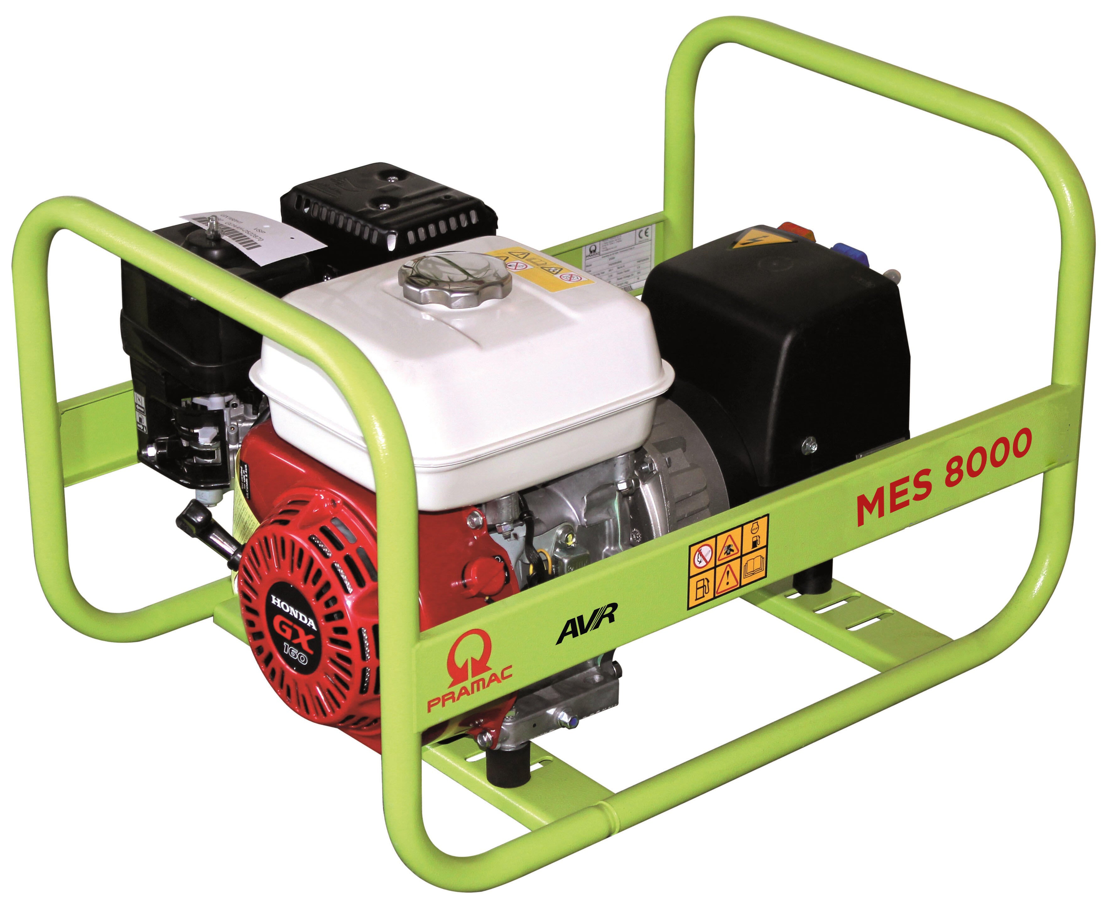 Generador pramac mes8000 monofásico avr gasolina de 5500 w motor honda ...