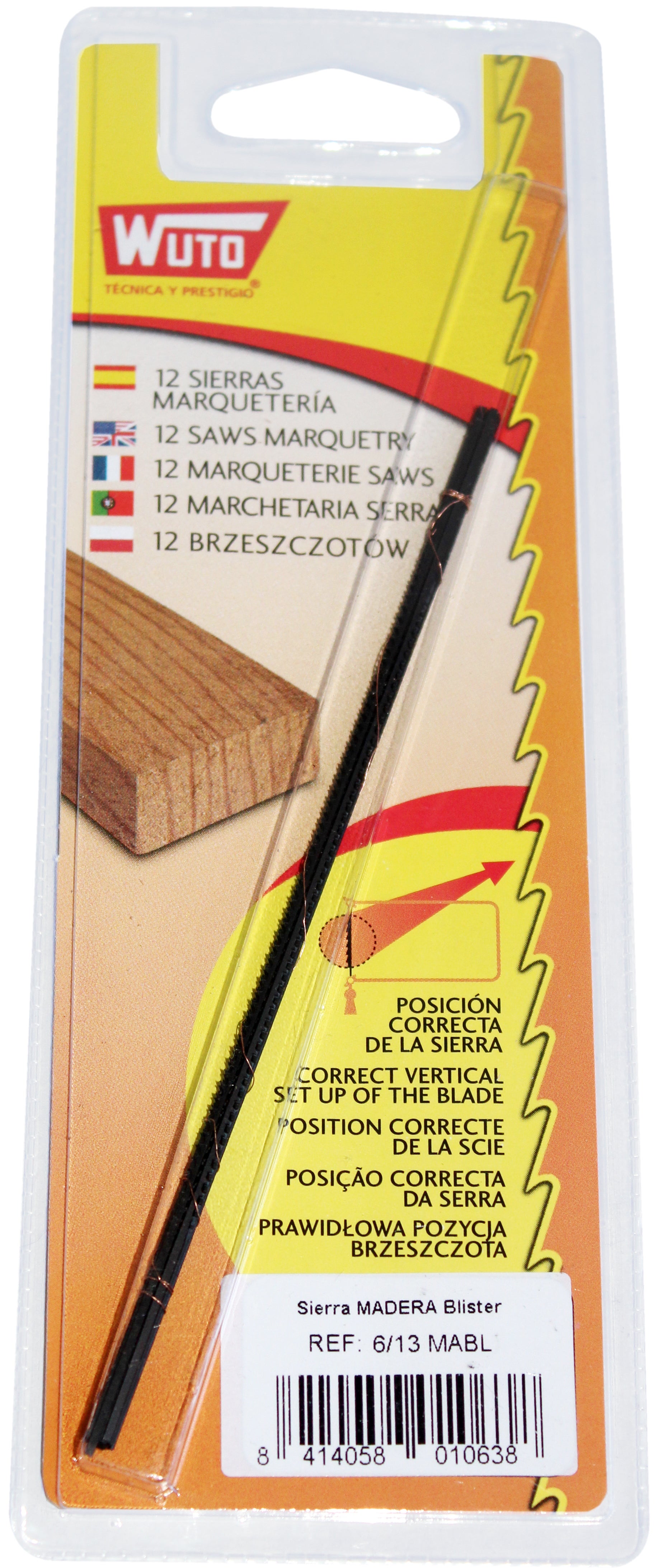 8 pelos segueta para uso en madera WUTO de 8 dientes | Leroy Merlin