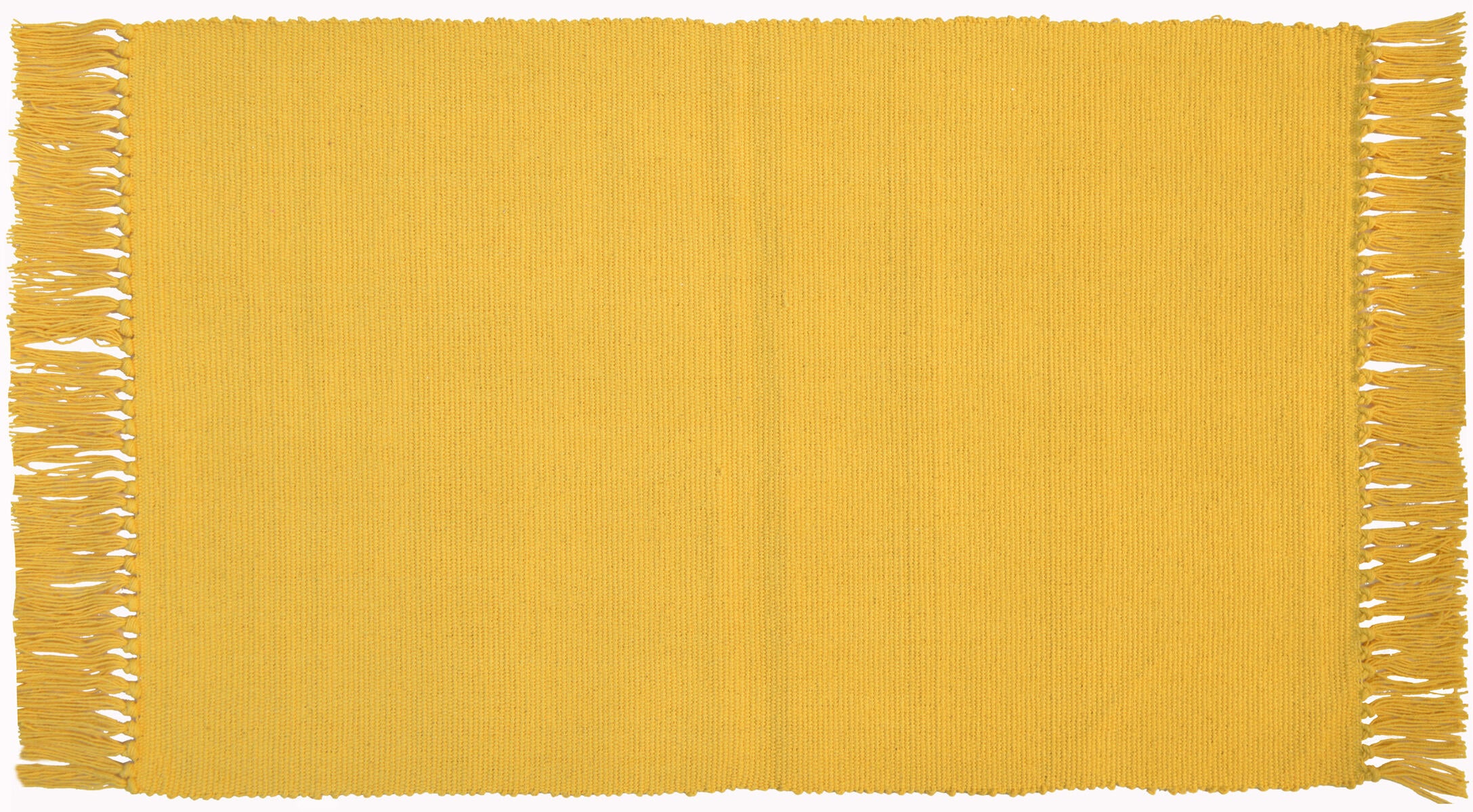 Tapis jaune rectangulaire, l.50 x L.80 cm coton | Leroy Merlin