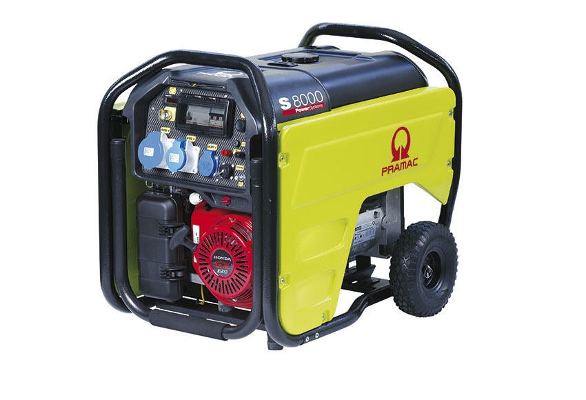 Generador PRAMAC S8000 gasolina sin plomo de 5500 w, motor Honda ...