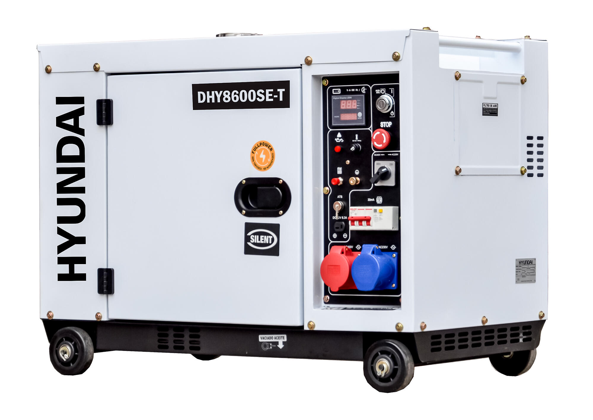 Generador HYUNDAI DHY8600SE-T diesel FullPower de 6000W | Leroy Merlin