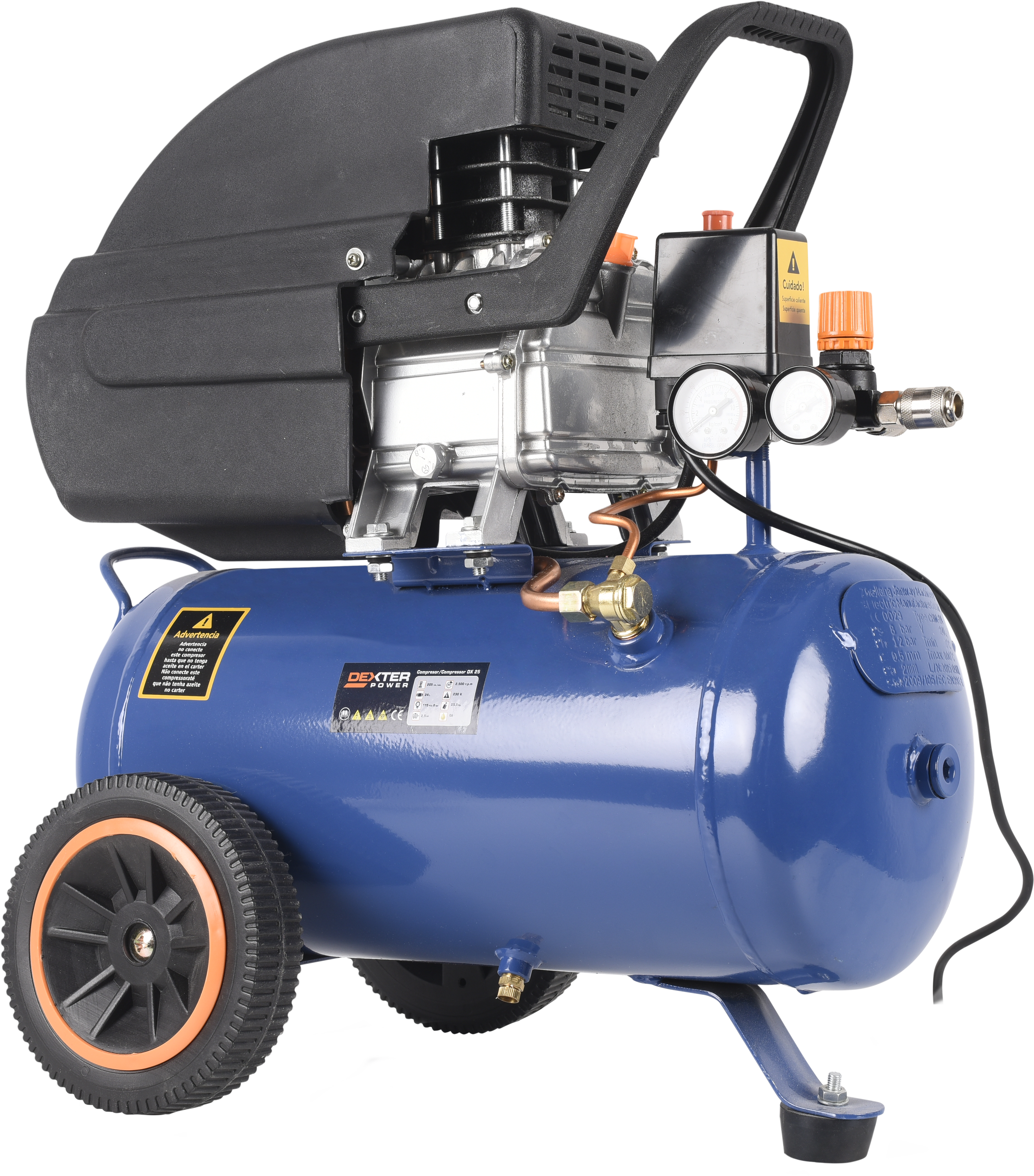Compresor DEXTER 25 de 2.5 cv y 24l de depósito | Leroy Merlin