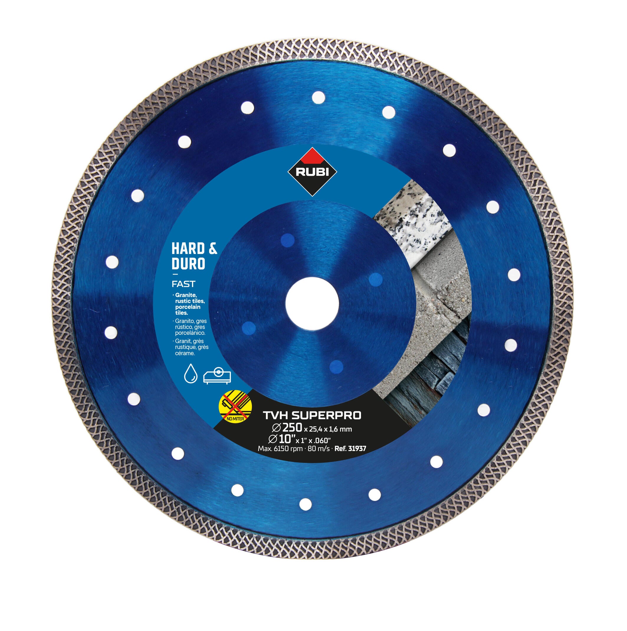 Disco de diamante RUBI TVH 250mm SUPERPRO | Leroy Merlin