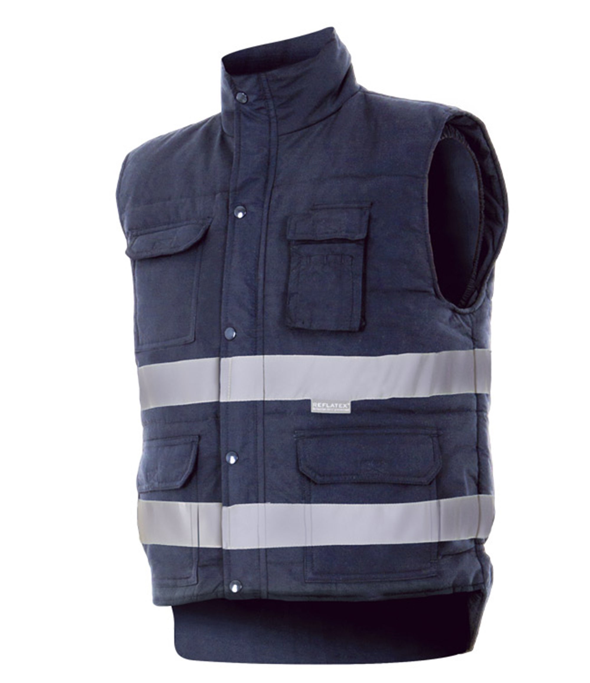 Chaleco Acolchado Multibolsillos Visibilidad Mejorada VELILLA - Azul Navy - S | Leroy Merlin