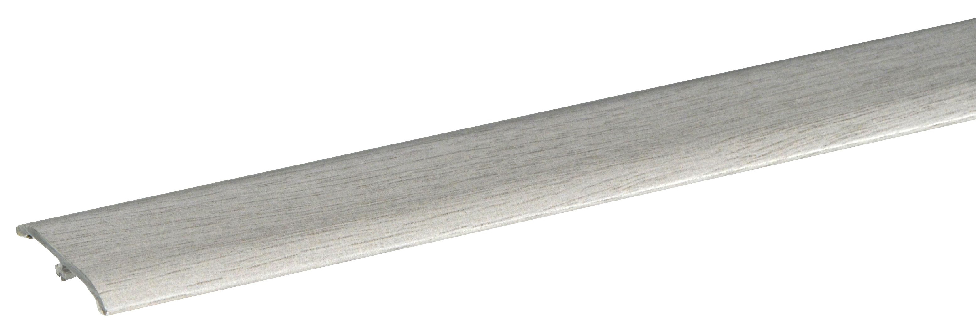 Perfil de transición de aluminio gris / plata 93 cm MOD012 | Leroy Merlin