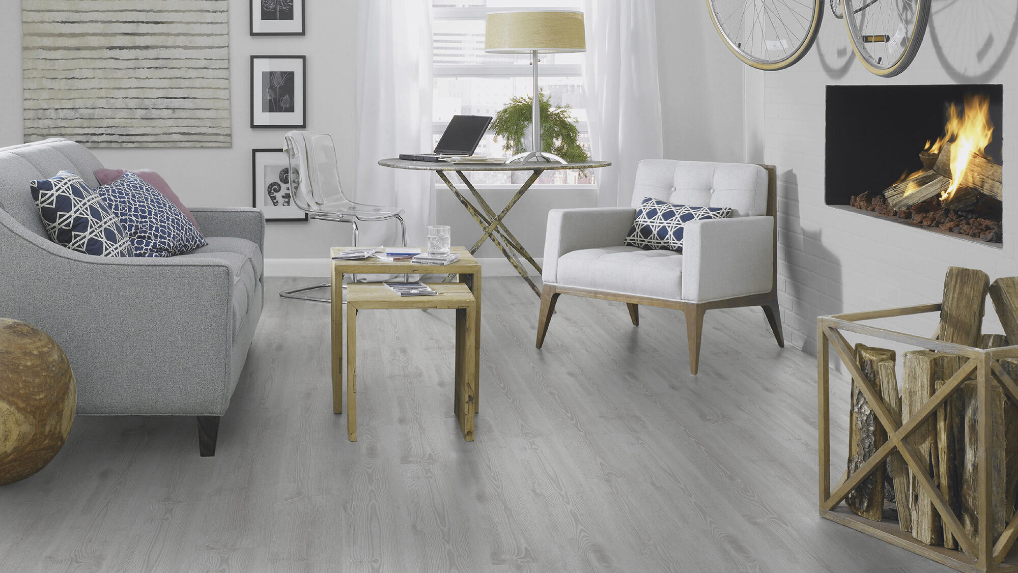 Suelo vinílico LVT click TARKETT Intenso Extrem 5mm Scan Grey | Leroy Merlin