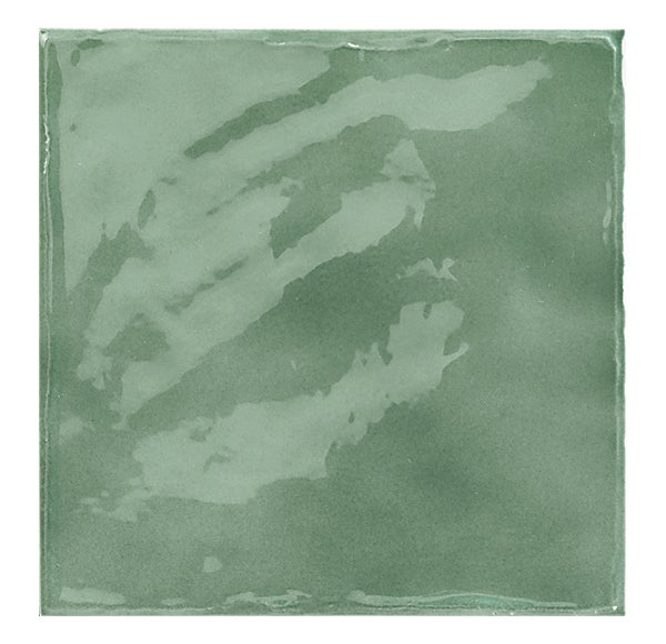 Azulejo cerámico Vitta efecto zellige verde 20x20 cm | Leroy Merlin