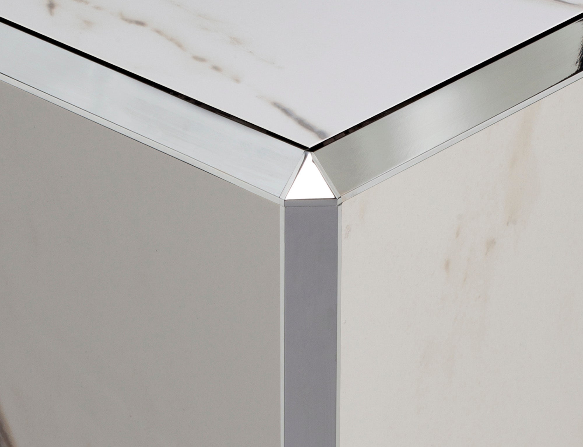 Perfil de esquina y borde externo de aluminio Plata Mate-13 0.1m x1.2cm ...