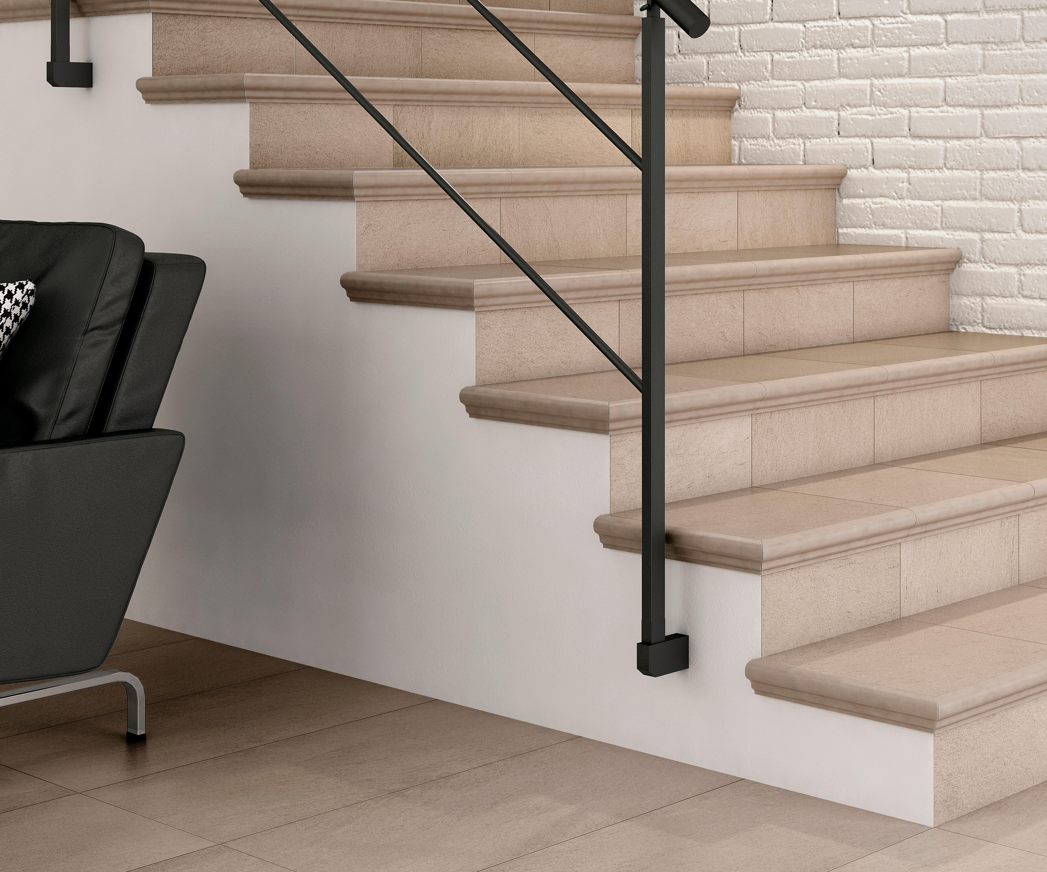 Suelo/Azulejo cerámico Torelo efecto beige claro 5x36 cm | Leroy Merlin