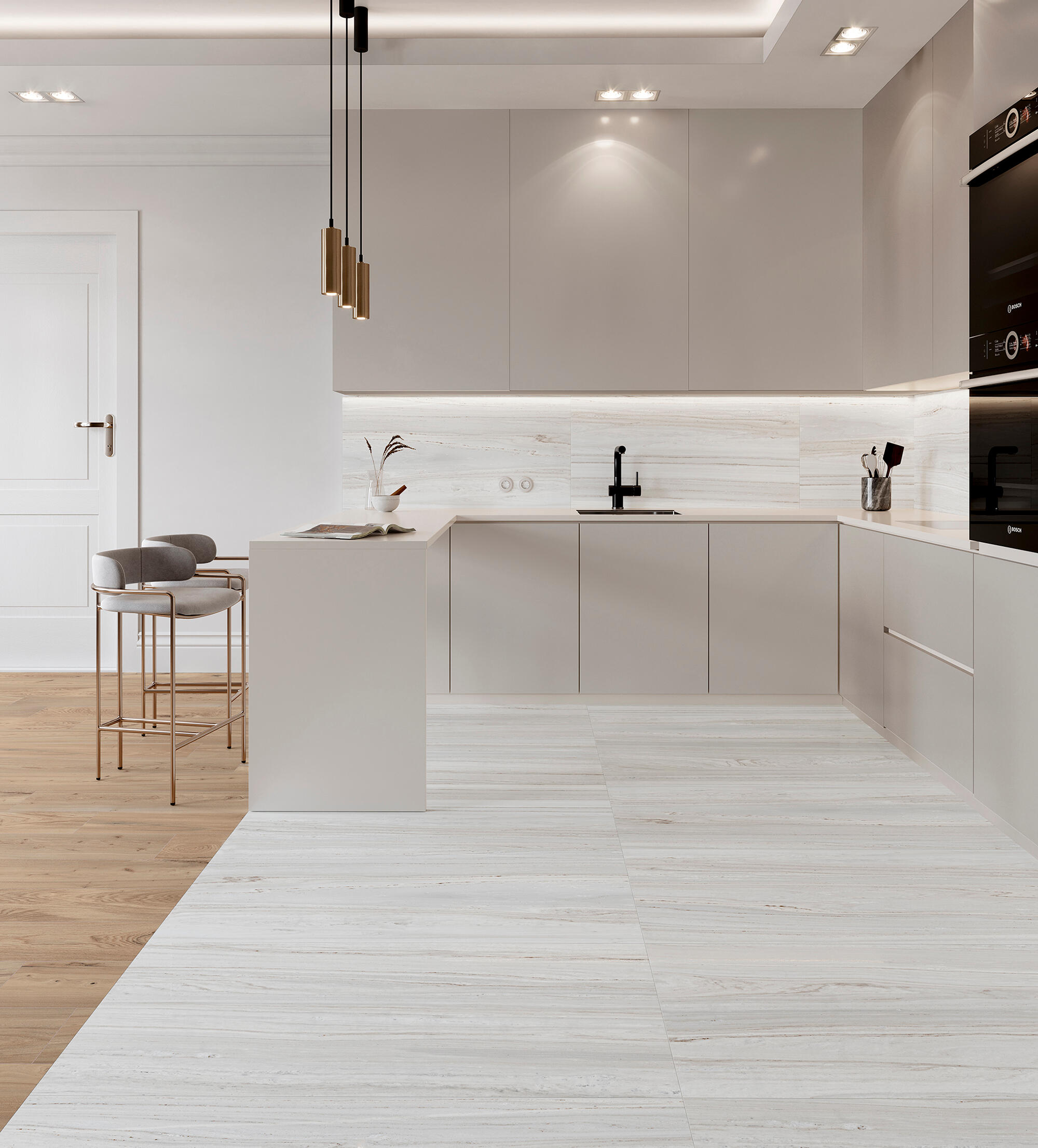Suelo porcelánico Palissandro efecto mármol natural 60x120 cm C1 ...