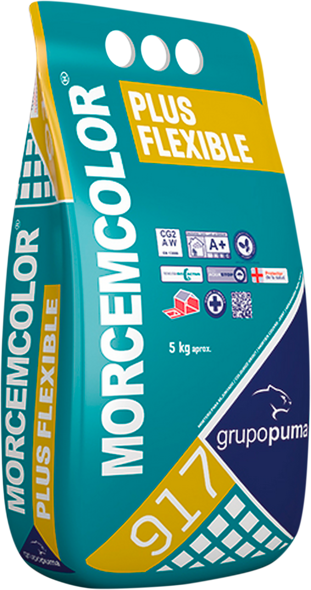 Mortero para juntas Morcem plus GRUPOPUMA Color Albero 5kg | Leroy Merlin