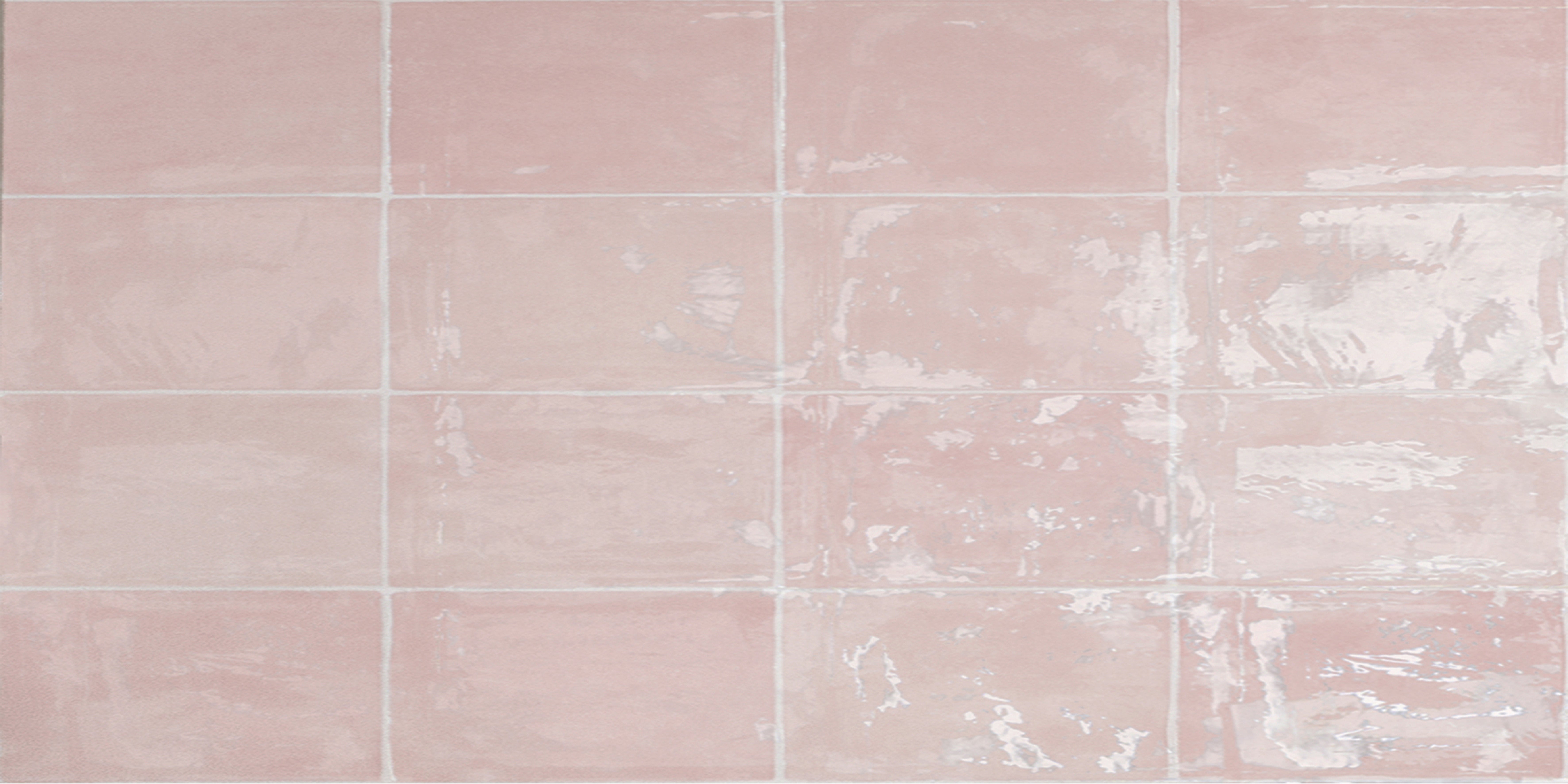 Azulejo efecto zellige rosa brillante 7.5x15 cm Glossy | Leroy Merlin