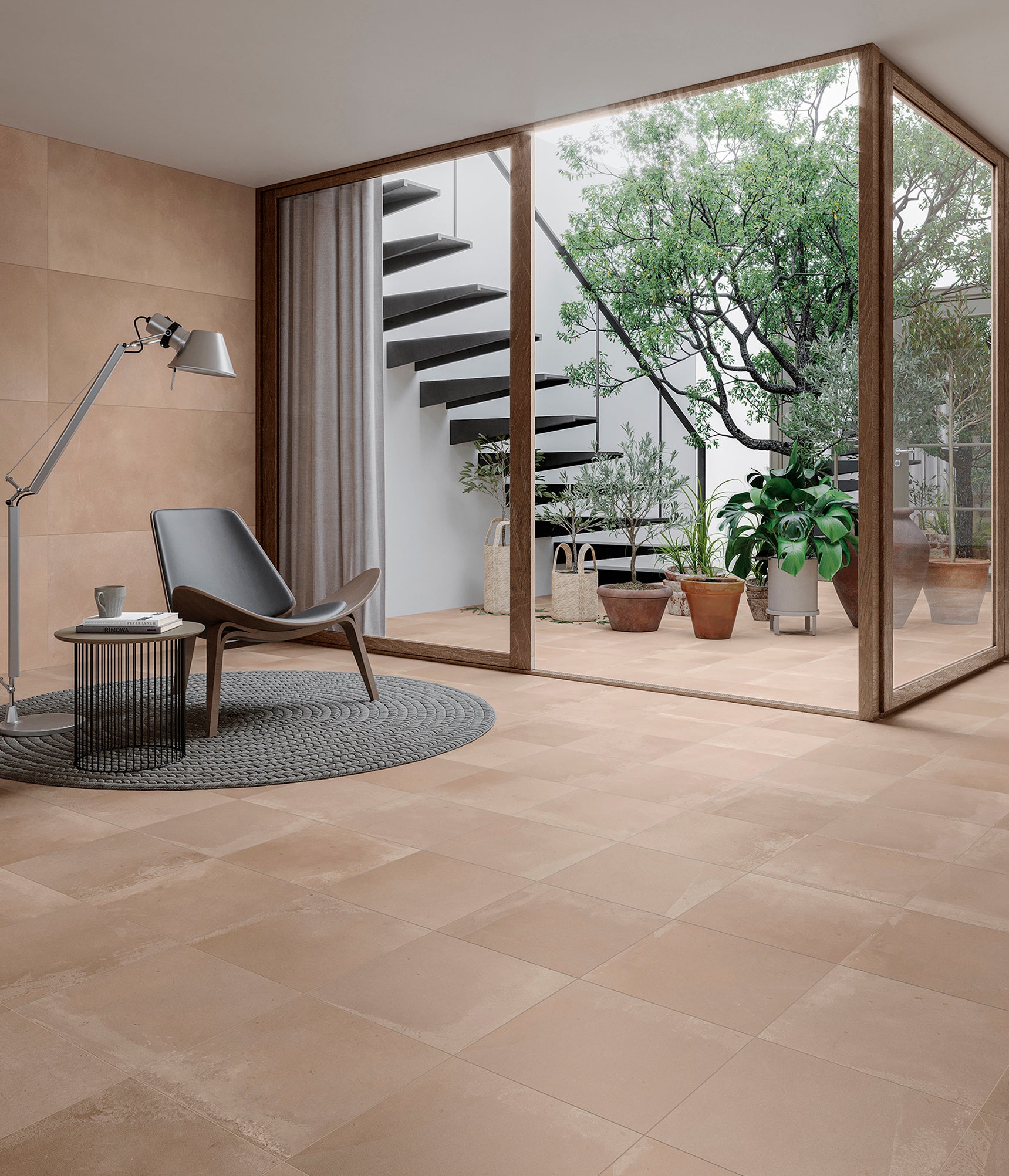 Suelo/Azulejo porcelánico Cottage efecto terracota natural 33.15x33.15 ...