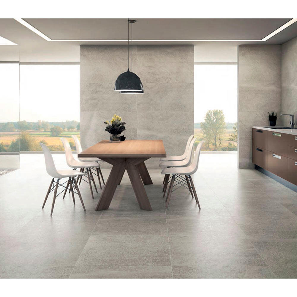 Suelo/Azulejo porcelánico Fidenza efecto piedra tan 60x120 cm C1 ...