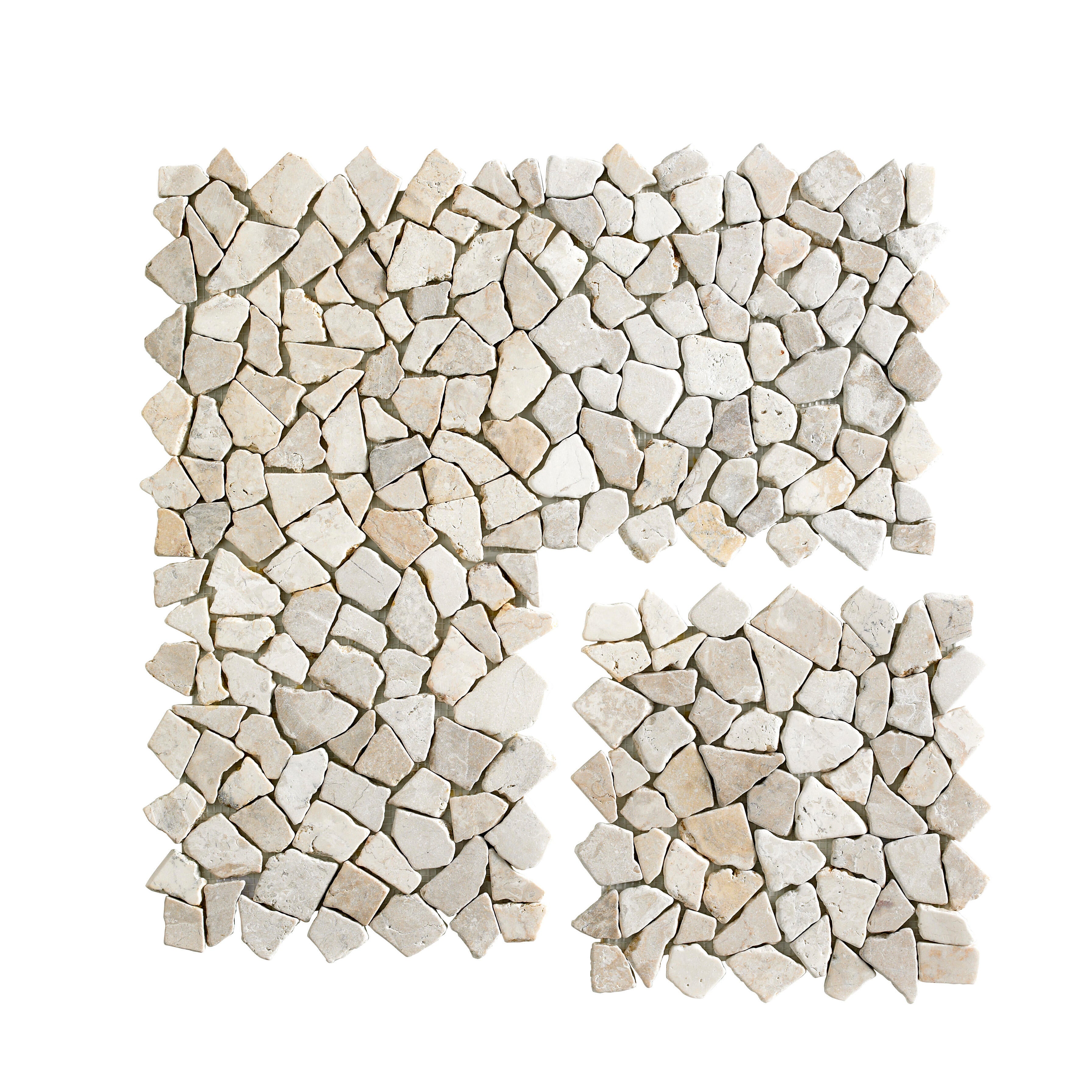 Azulejo mosaico mármol Piedra piedra 33x33 cm | Leroy Merlin