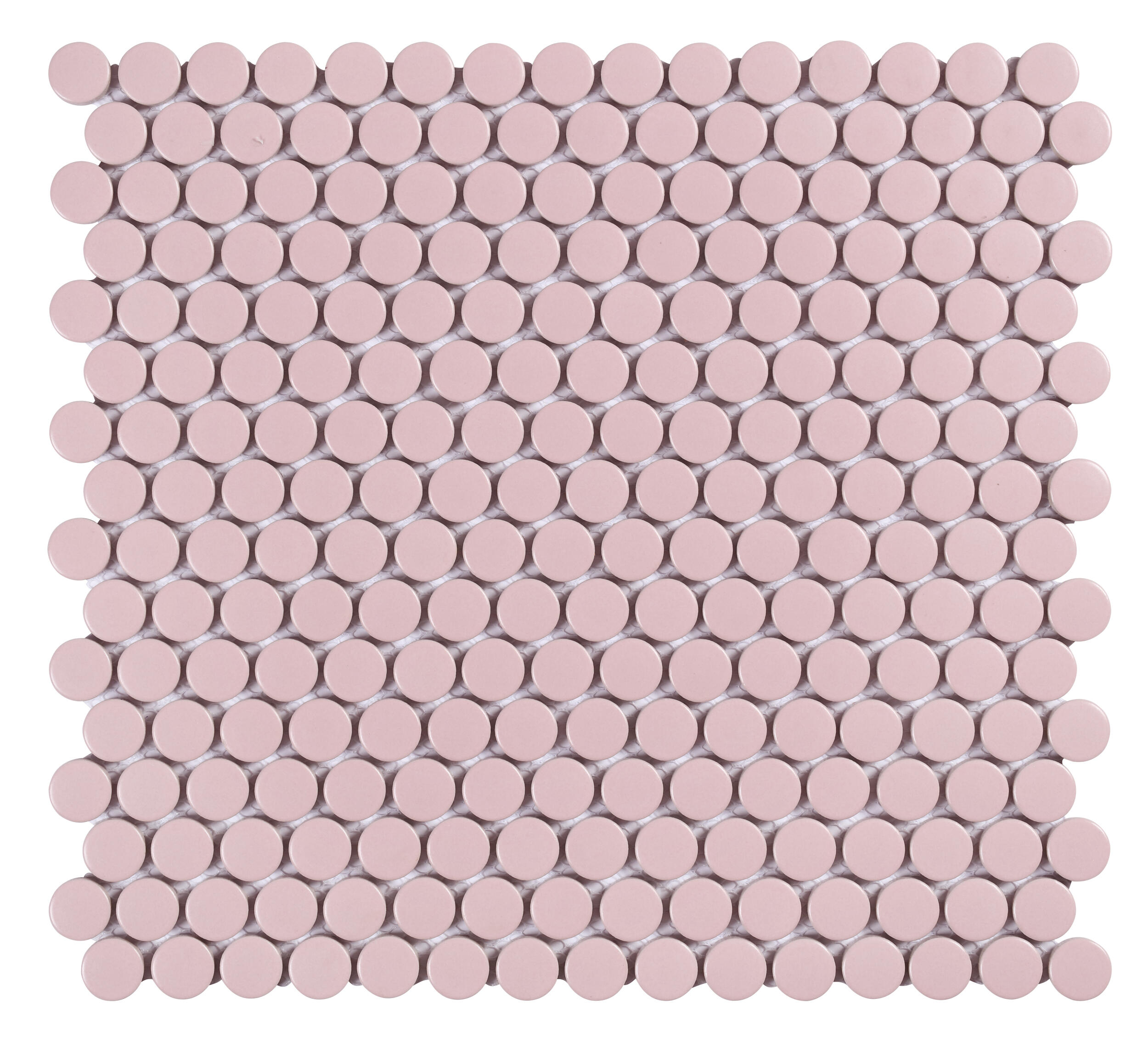 Azulejo mosaico gres porcelánico Tech efecto color plano rosa 29.2x32.4 ...