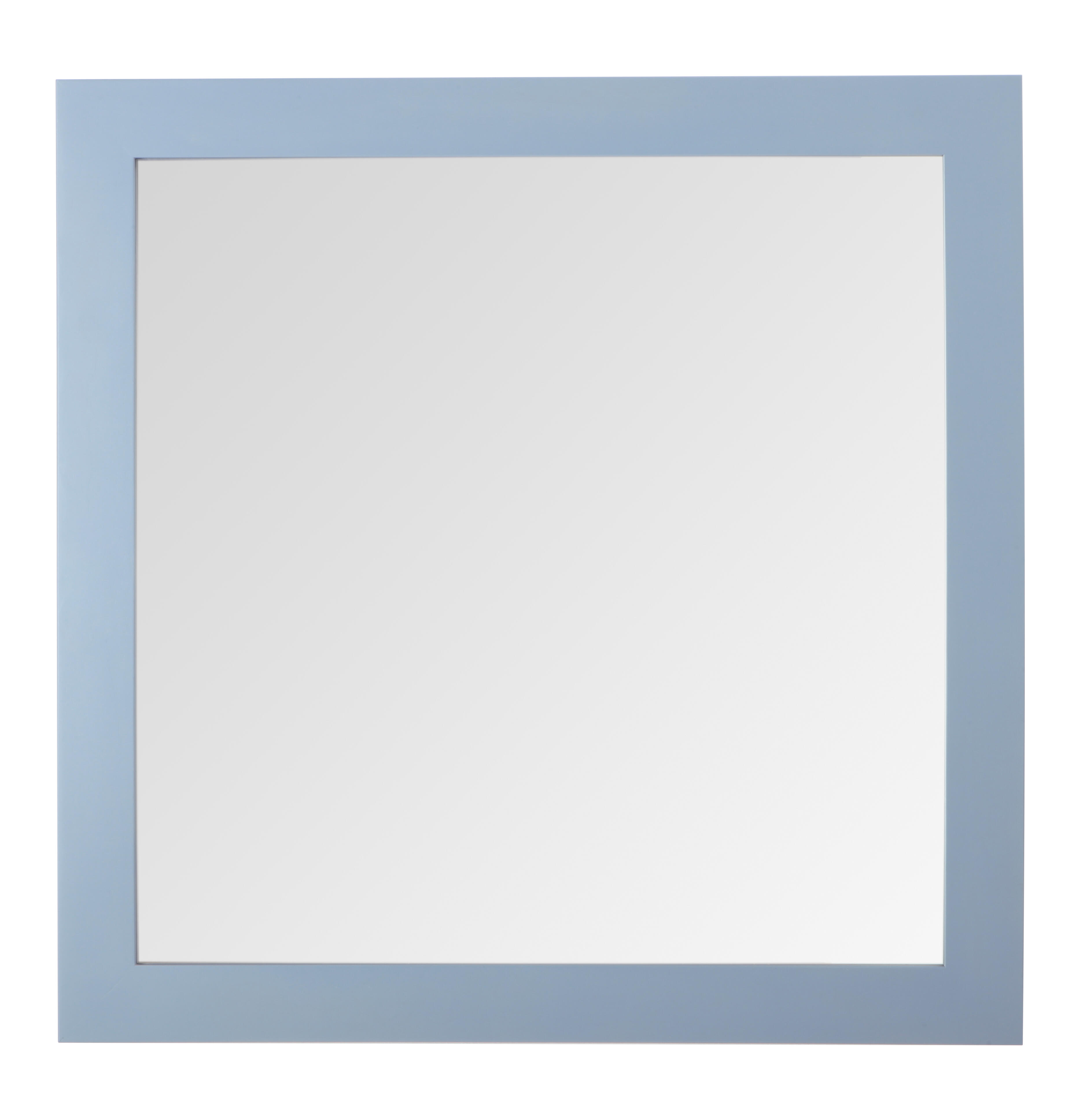 Espejo enmarcado cuadrado Roma azul 80 x80 cm | Leroy Merlin