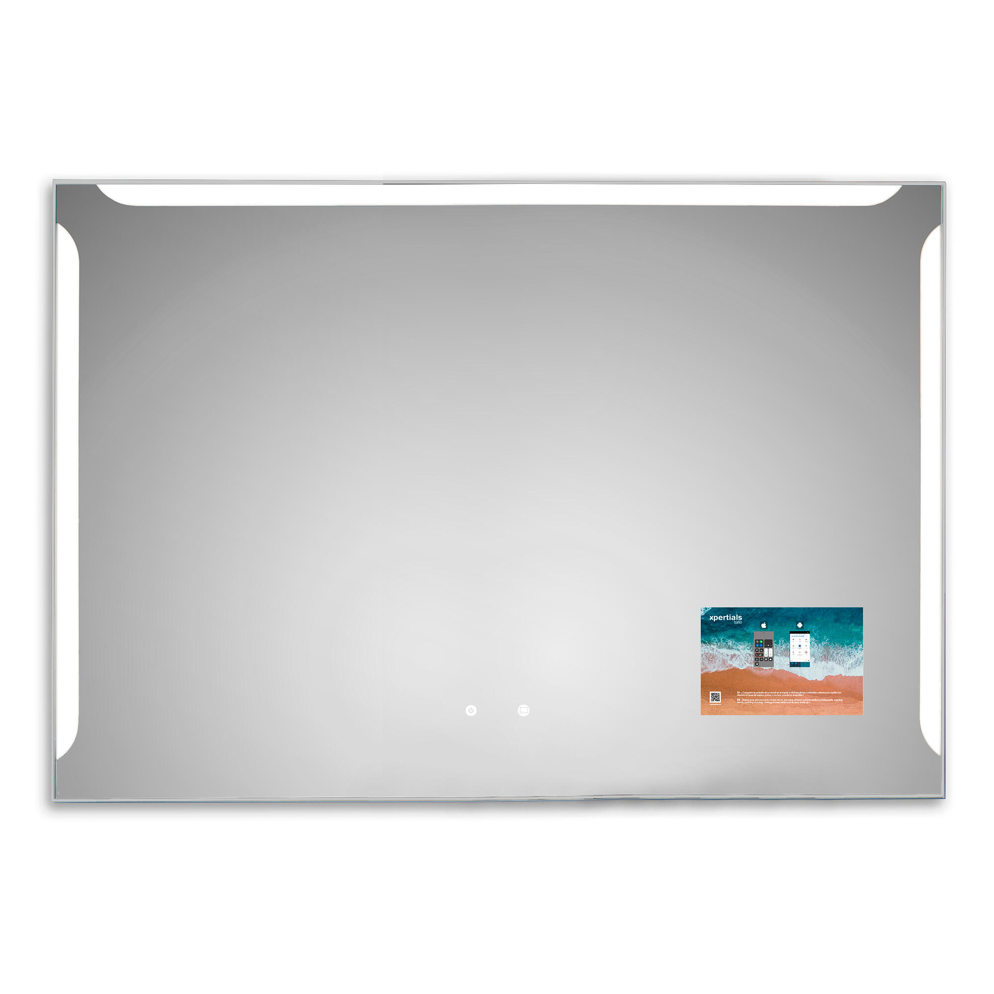 Espejo de baño con luz LED Alice, sensor, táctil, 125x85cm | Leroy Merlin