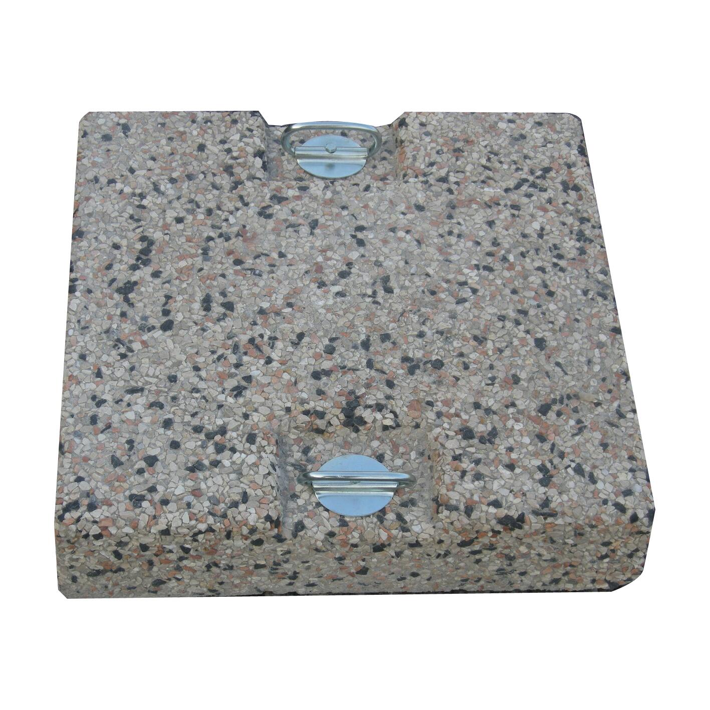 Base per ombrellone riempibile in cemento bianco H 8 x L 50 cm | Leroy ...