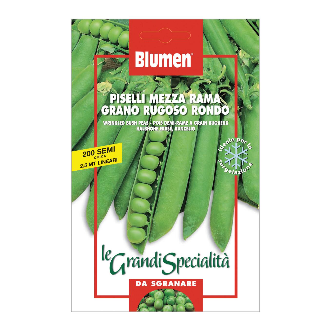 Seme per orto Pisello Mezza Rama Grano Rugoso | Leroy Merlin