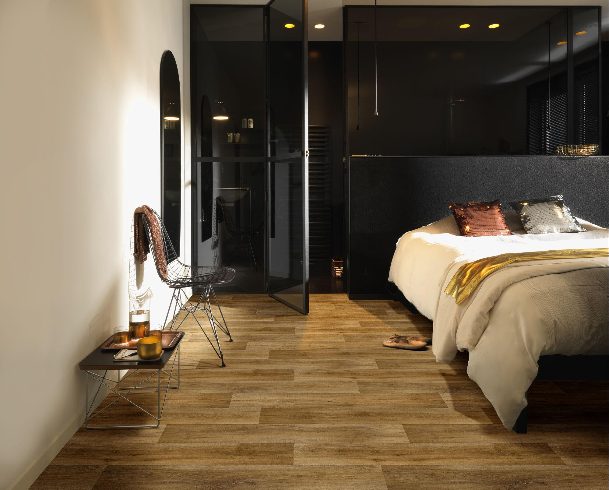 Suelo vinílico rollo BERRY Style 4x5 m madera oscura | Leroy Merlin