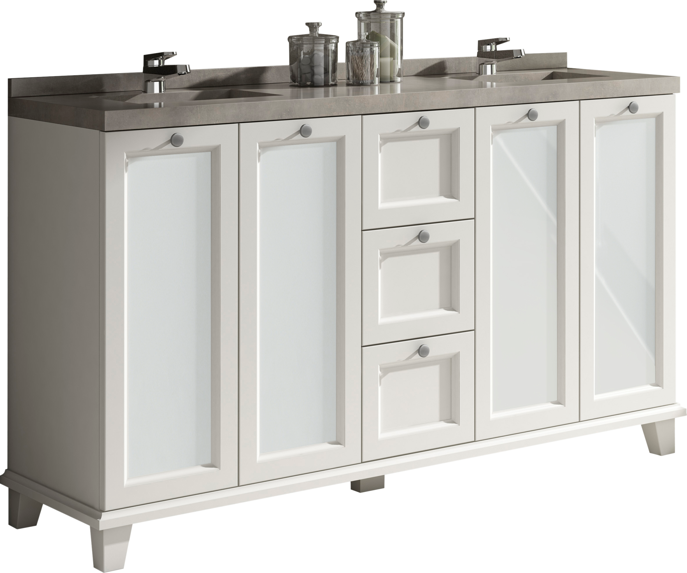 Mueble de baño Unike blanco 150x45 cm | Leroy Merlin