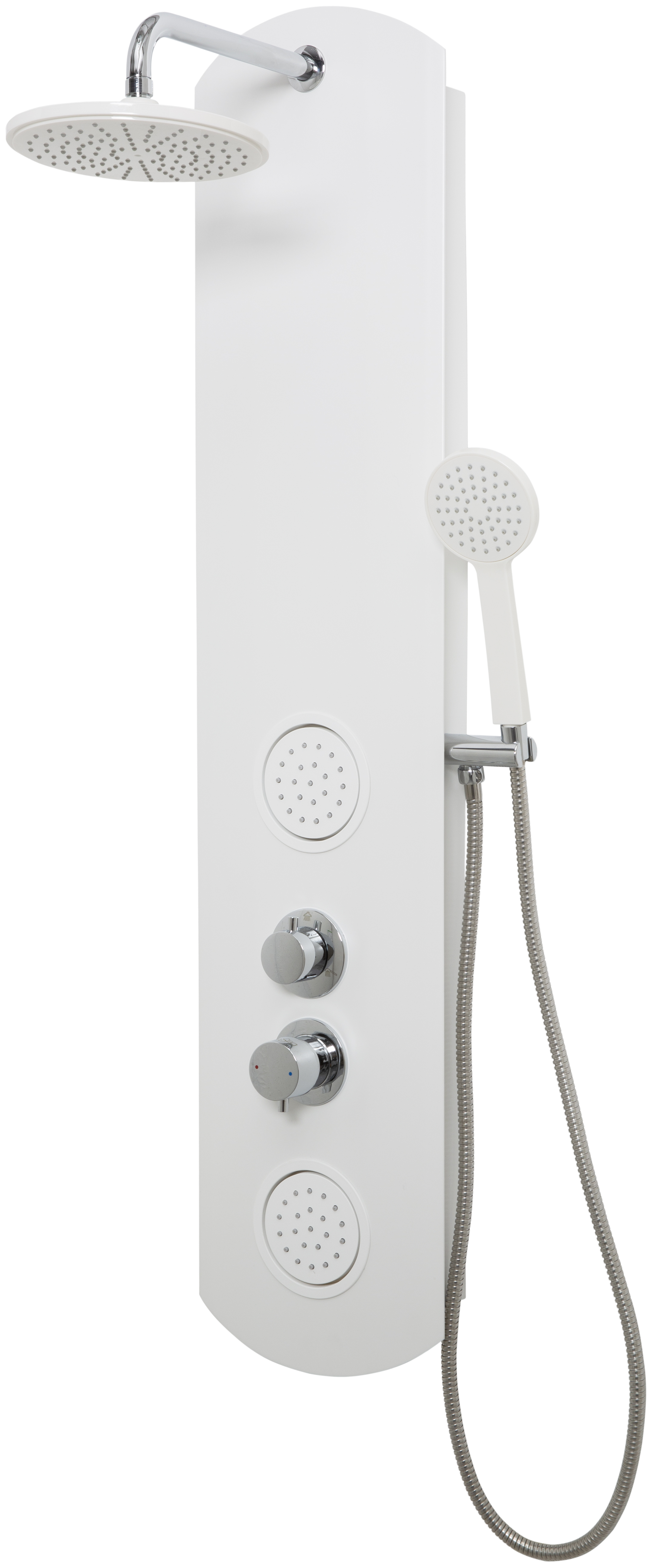 Columna de ducha hidromasaje monomando SENSEA Moa 3 blanco | Leroy Merlin