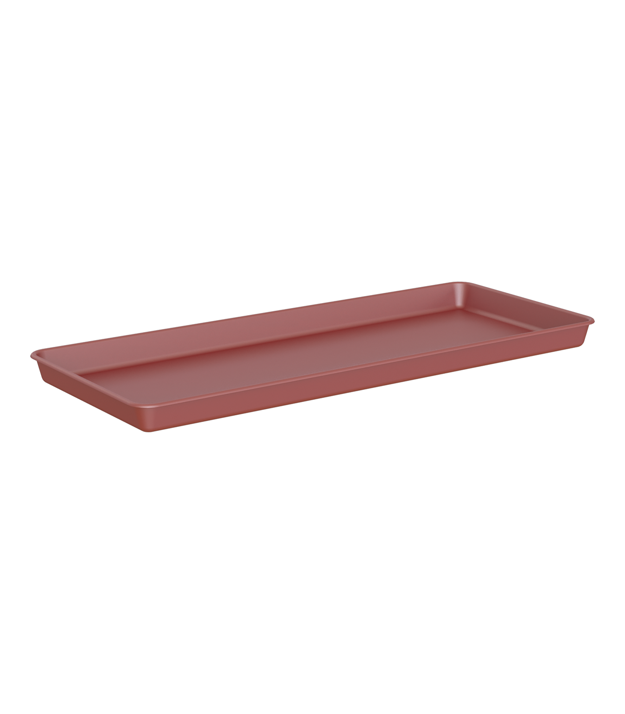Plato rectangular Venezia rojo 26x3,7x55 cm | Leroy Merlin