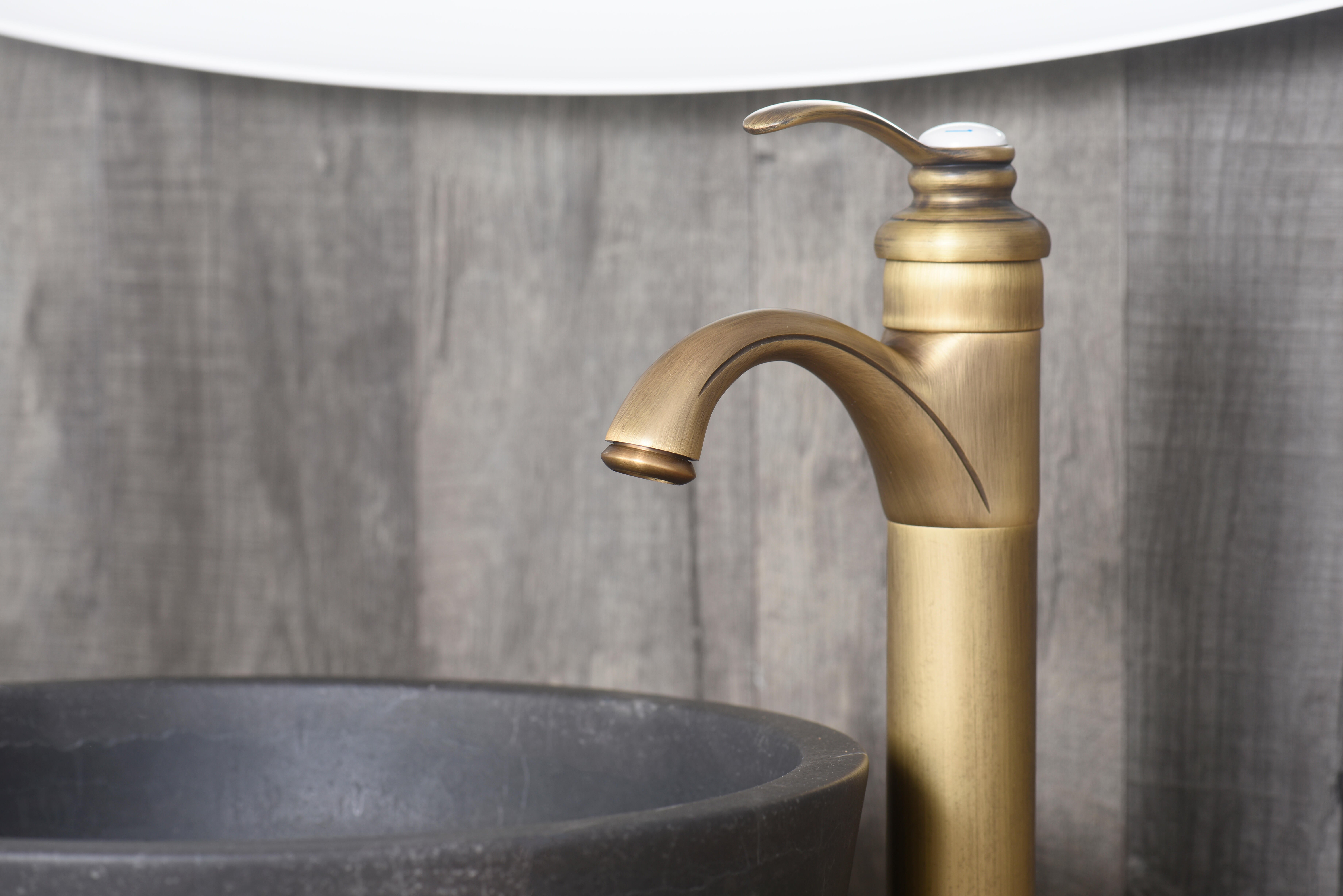 Grifo lavabo EDOUARD ROUSSEAU Byron bronce | Leroy Merlin
